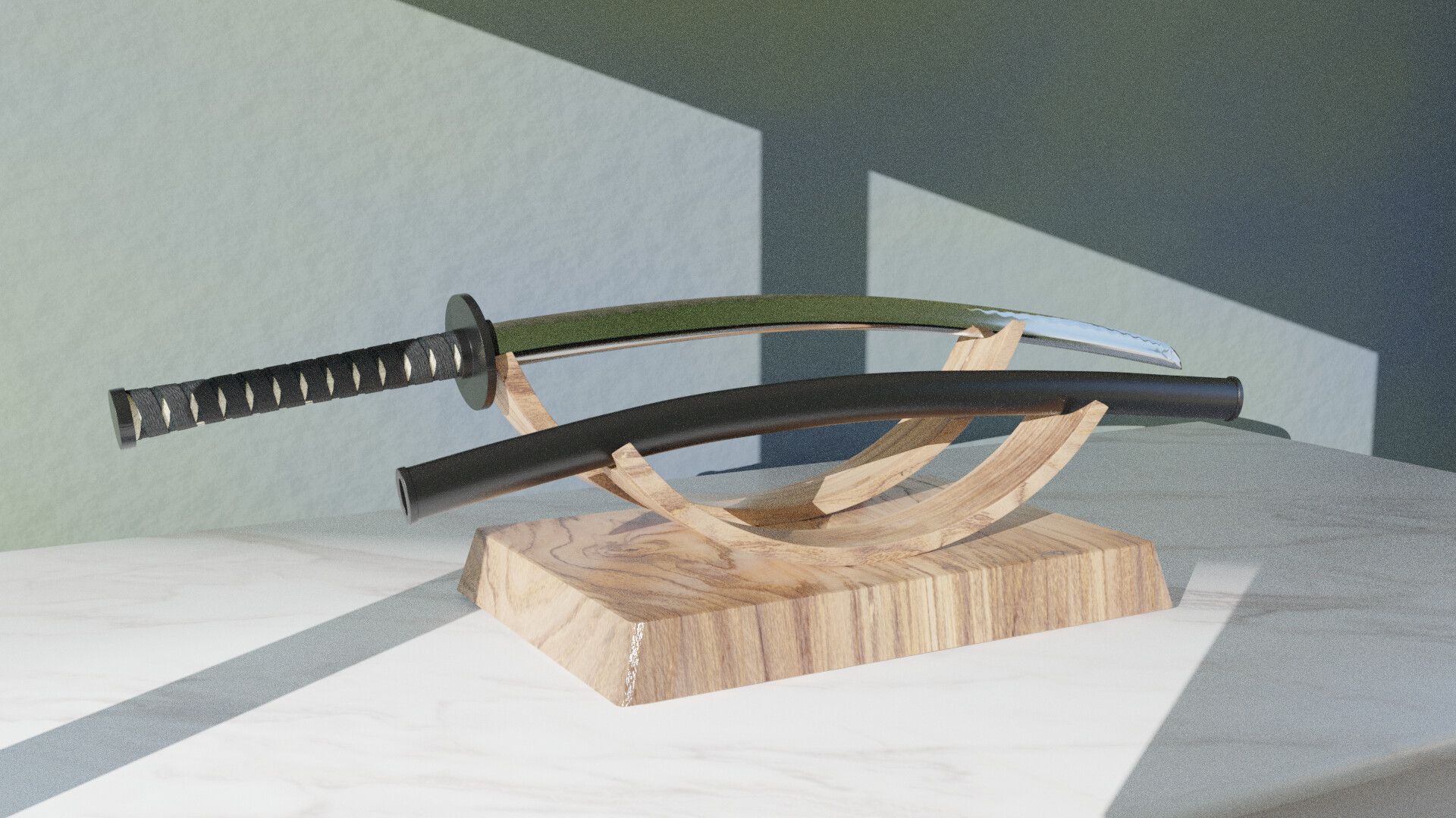 ArtStation - Katana on stand