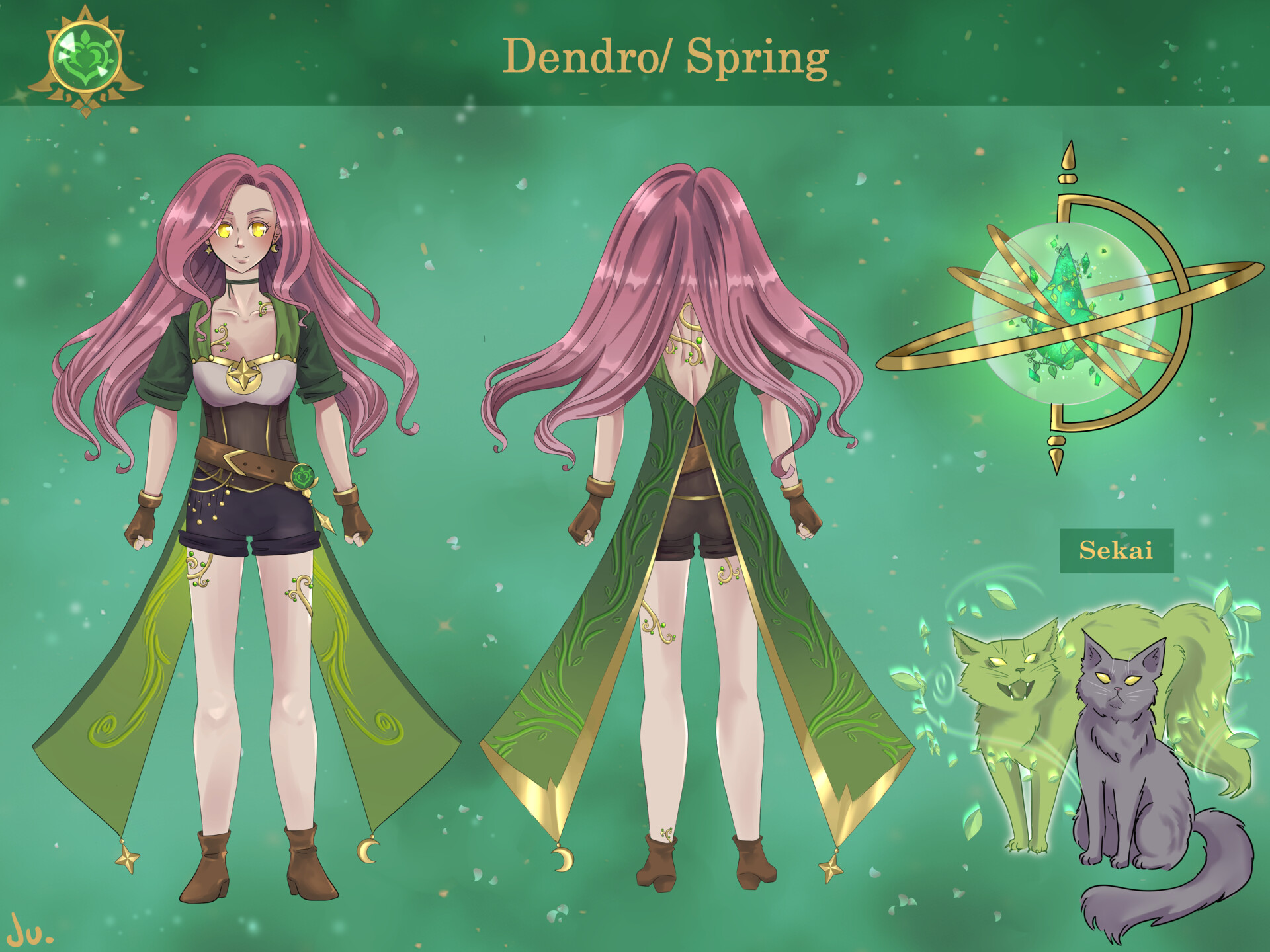 ArtStation - If my OC was in Genshin impact