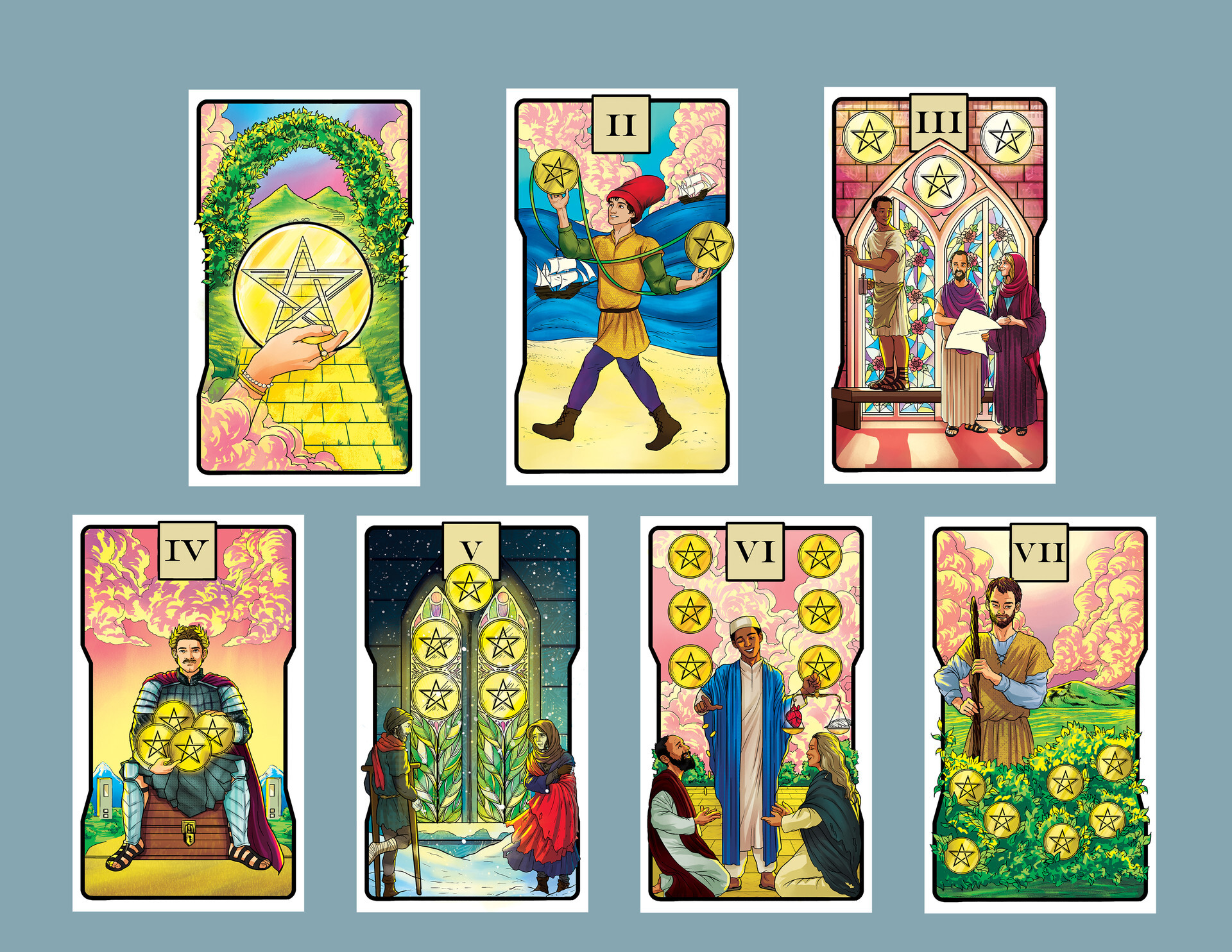 Jade Lianko - Re-Illustrating the Rider-Waite Deck: Minor Arcana