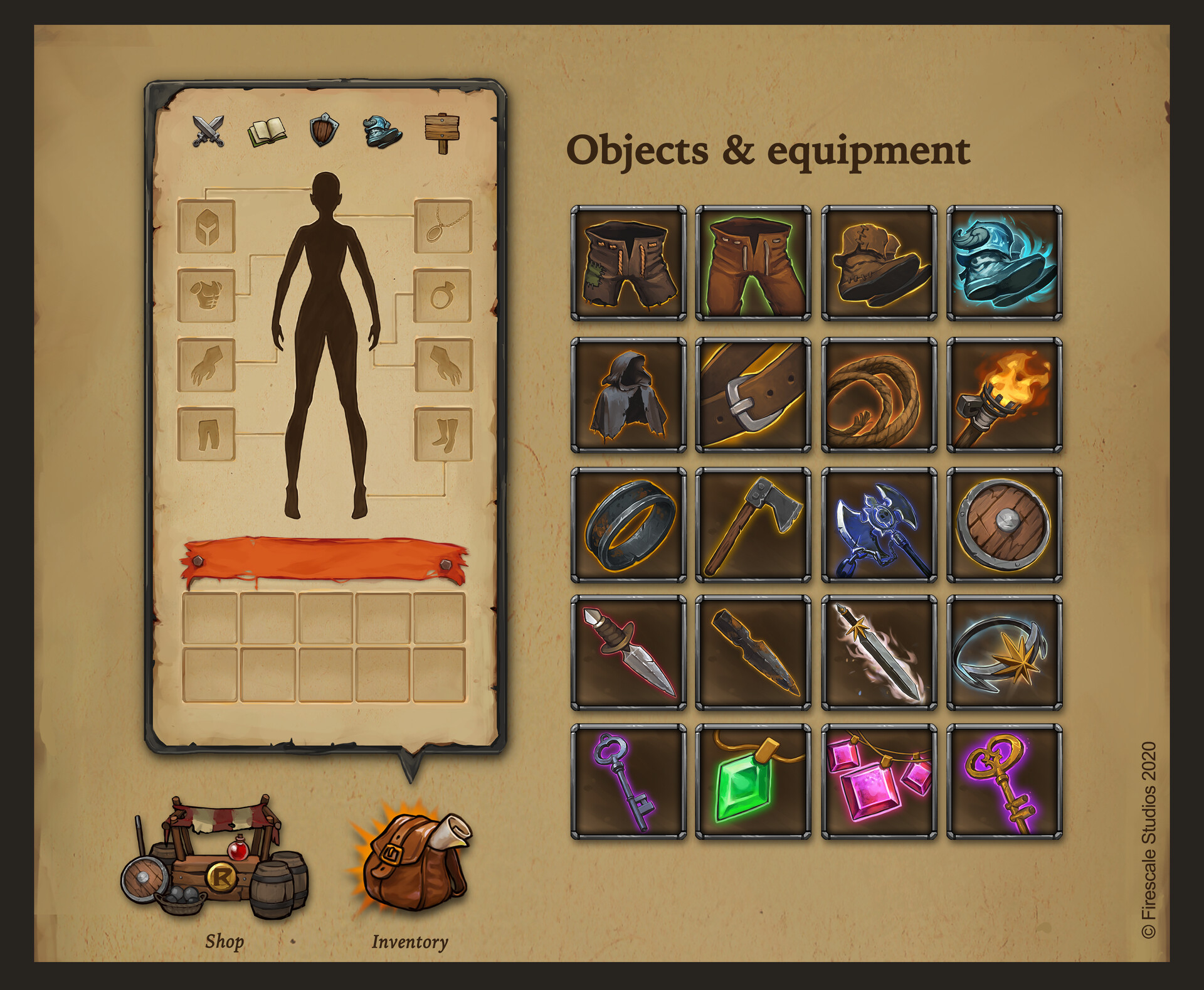 rpg inventory ui
