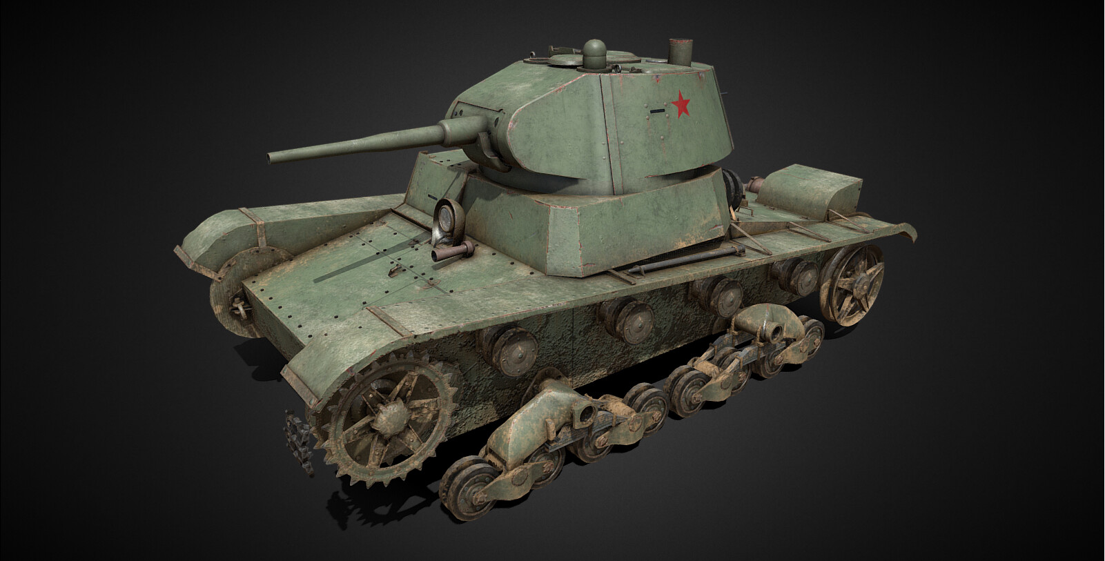 ArtStation - T26 Mod 1939 Soviet Light Tank (WIP)