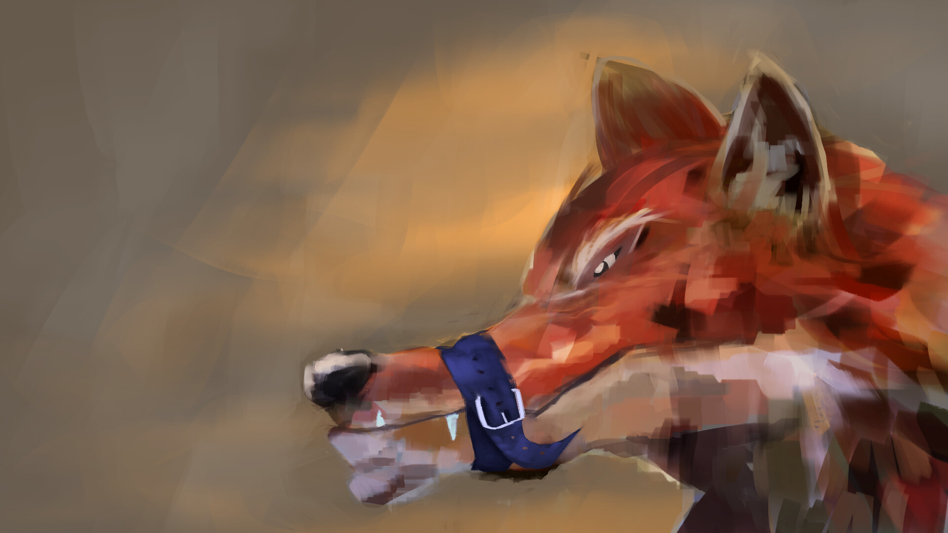 ArtStation - Fox painting