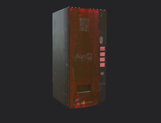 Ghost - Coca-Cola Vending Machine (Damaged,Old)