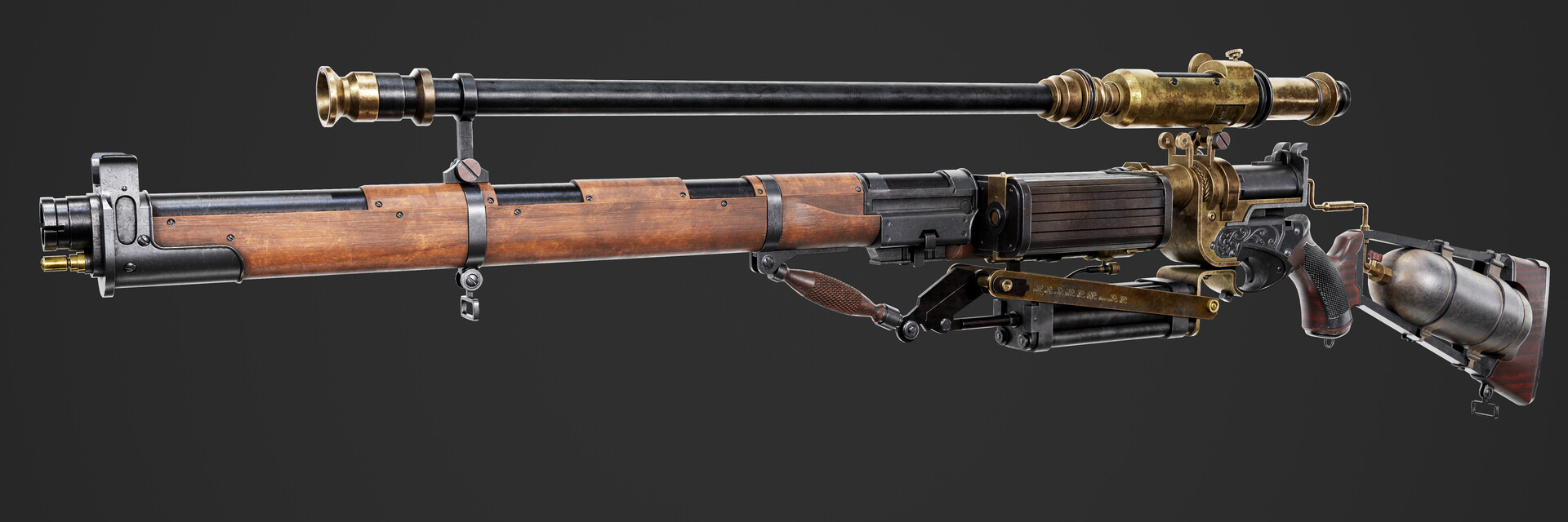 3D Artist - The Order: 1886 - Pneumatic Rifle Fan Art