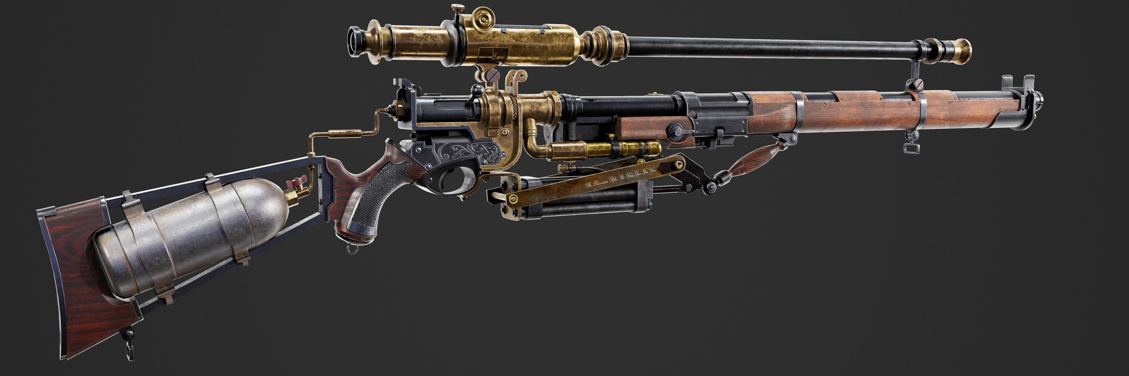 3D Artist - The Order: 1886 - Pneumatic Rifle Fan Art