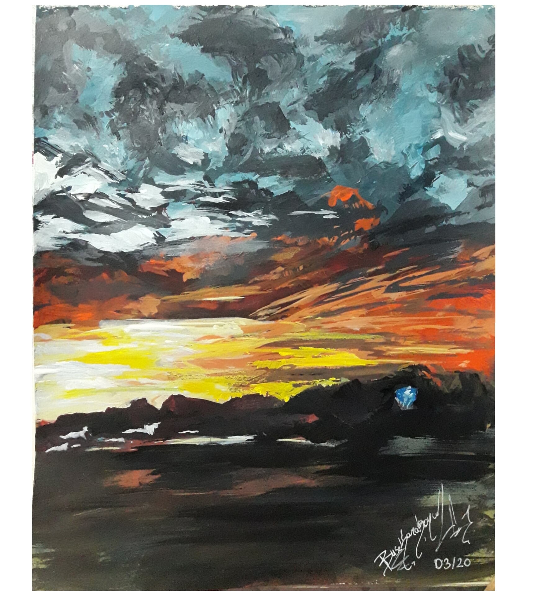 ArtStation - Sunset sketch