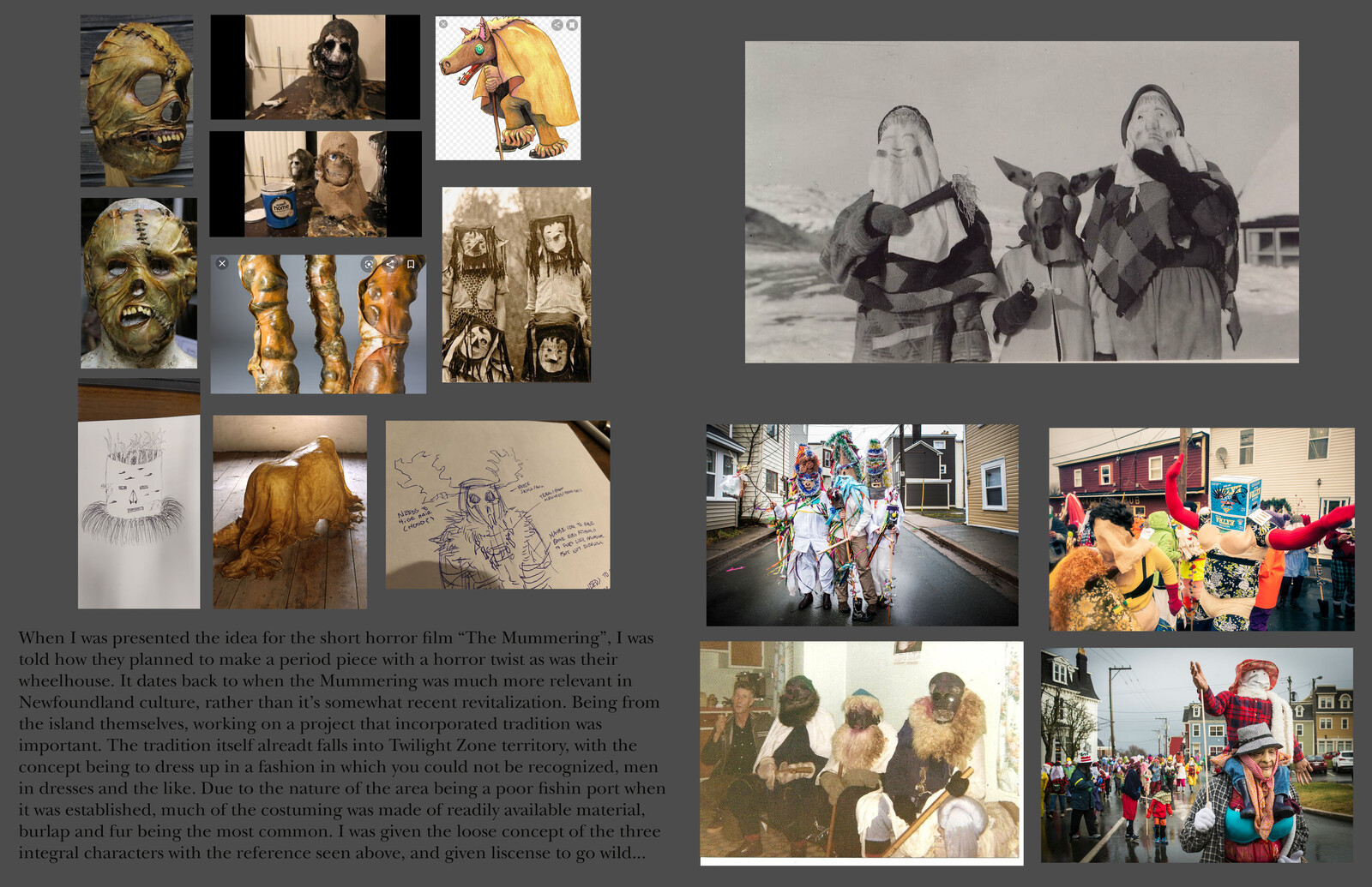 James Tarrant - The Mummering Short Film Character Concepts