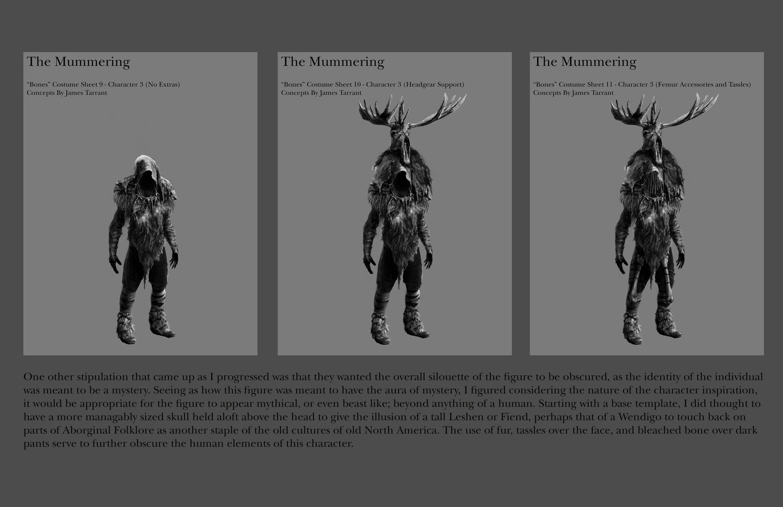 James Tarrant - The Mummering Short Film Character Concepts