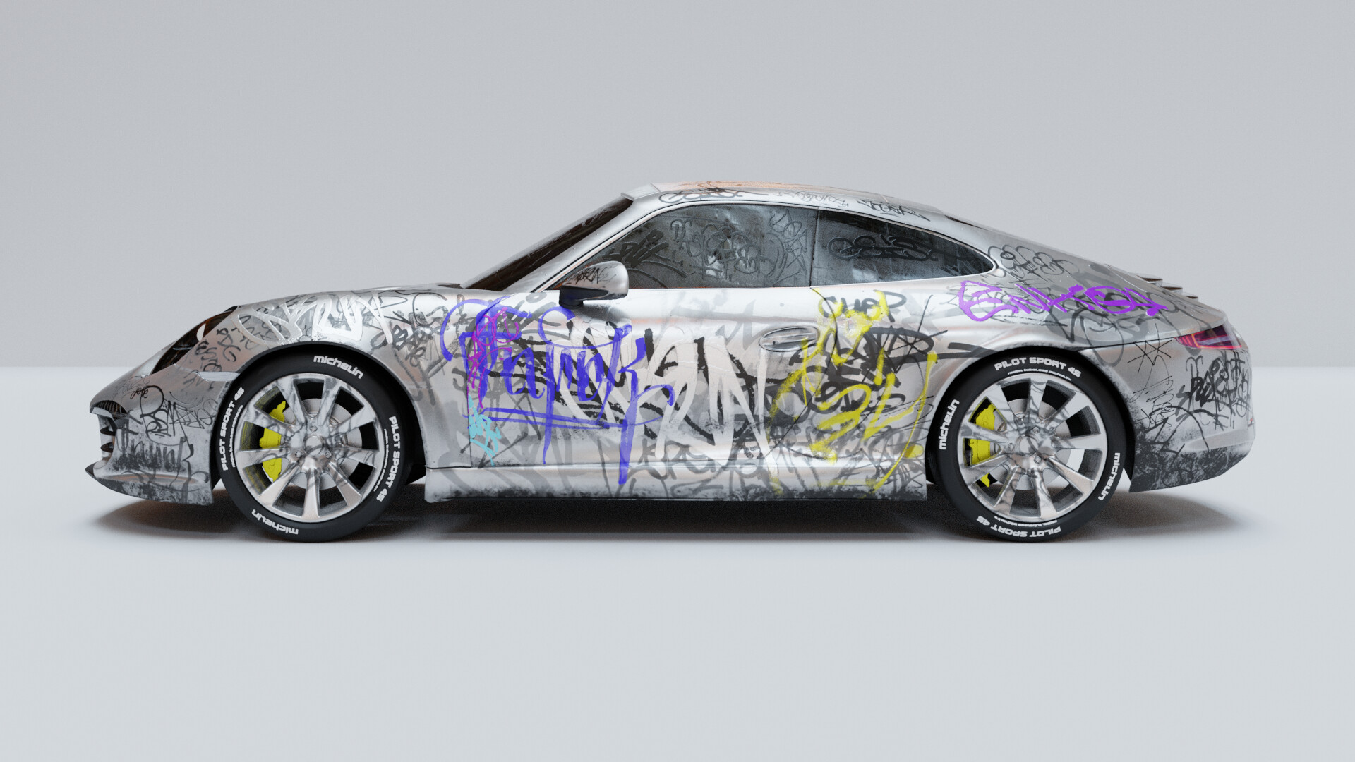 David Novikov - Porshe 911 graffiti fill