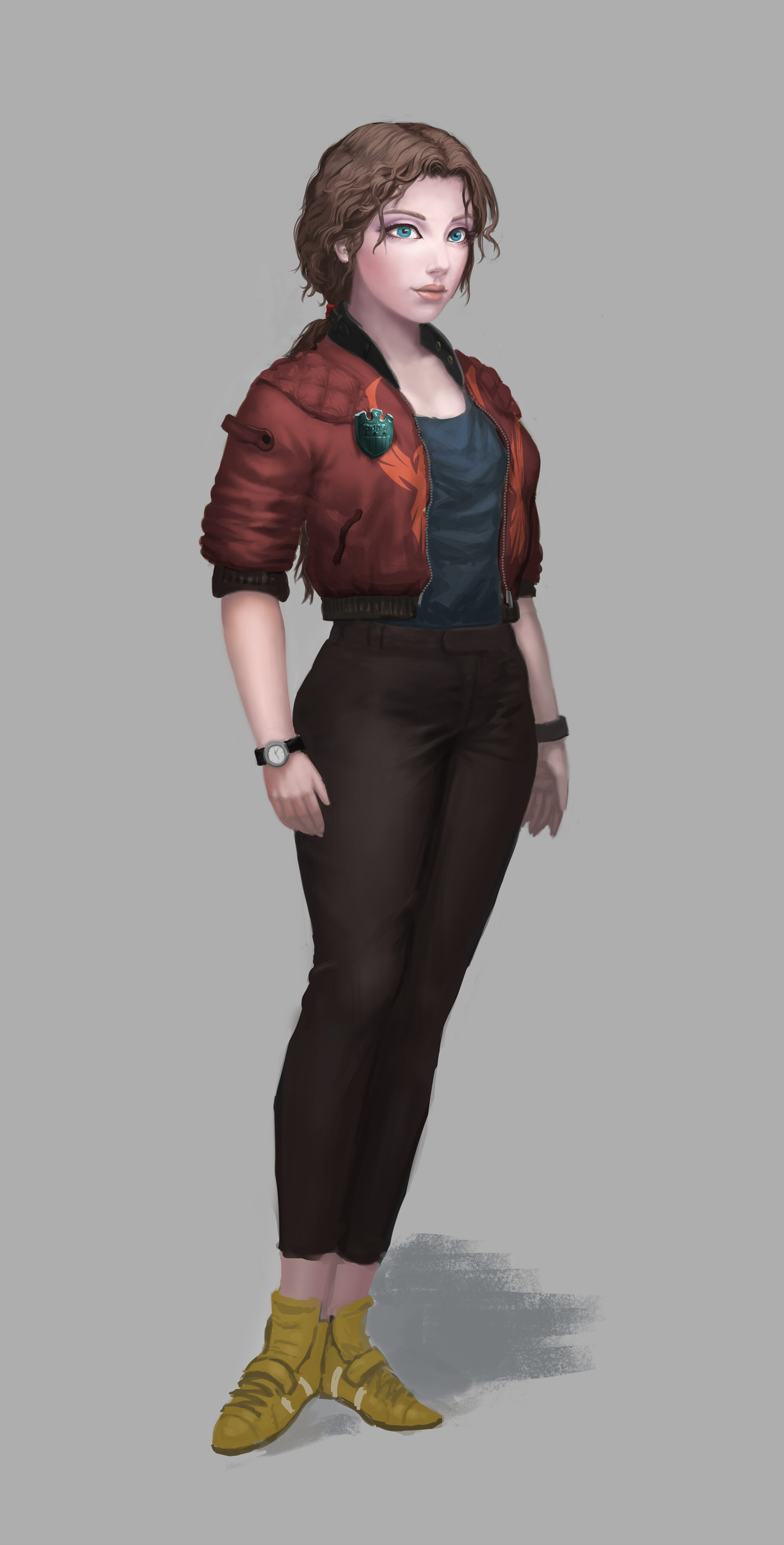 ArtStation - female police character concept