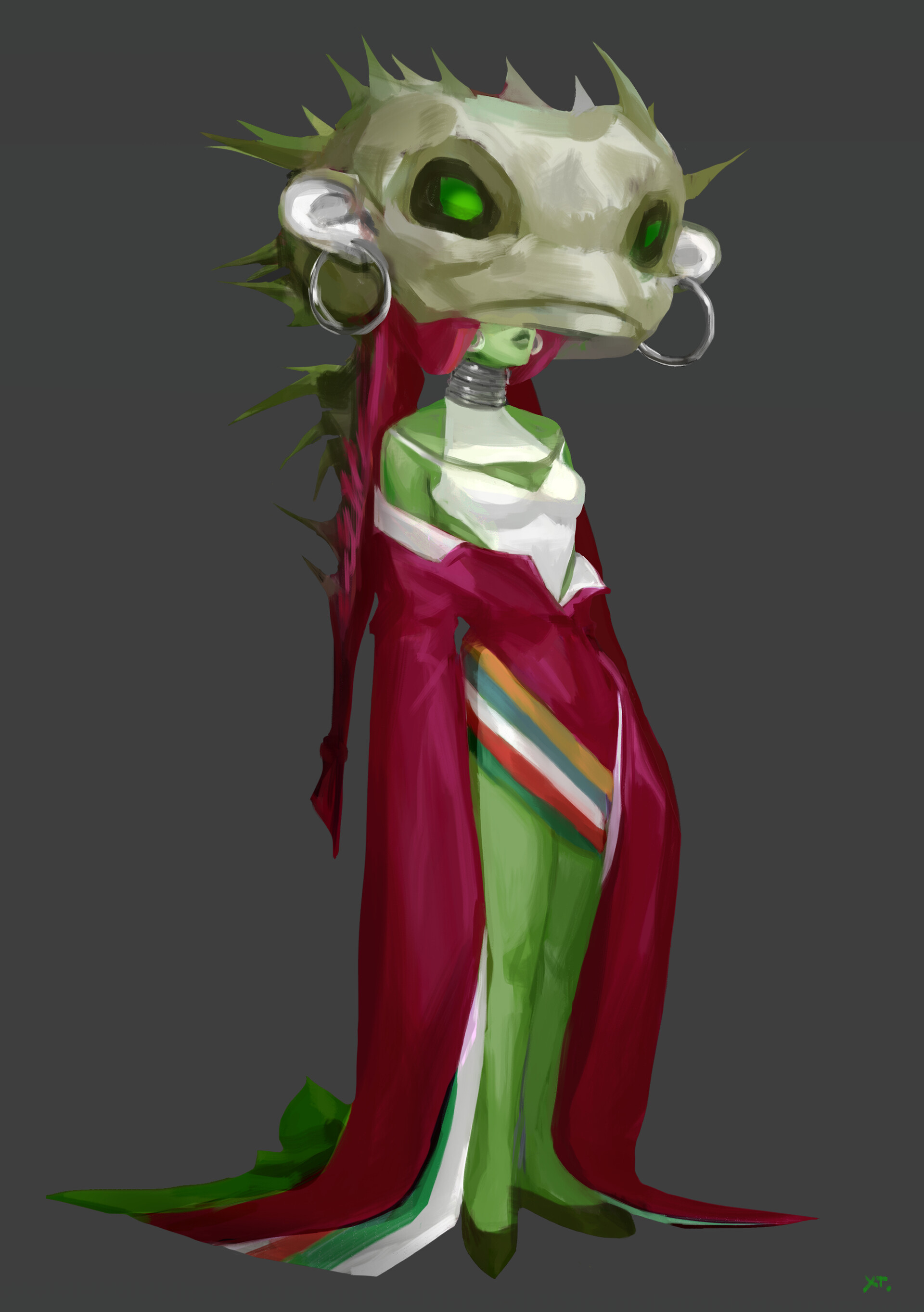 ArtStation - Puffer fish princess