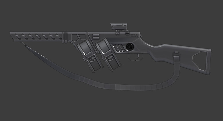 ArtStation - Submachine gun concept