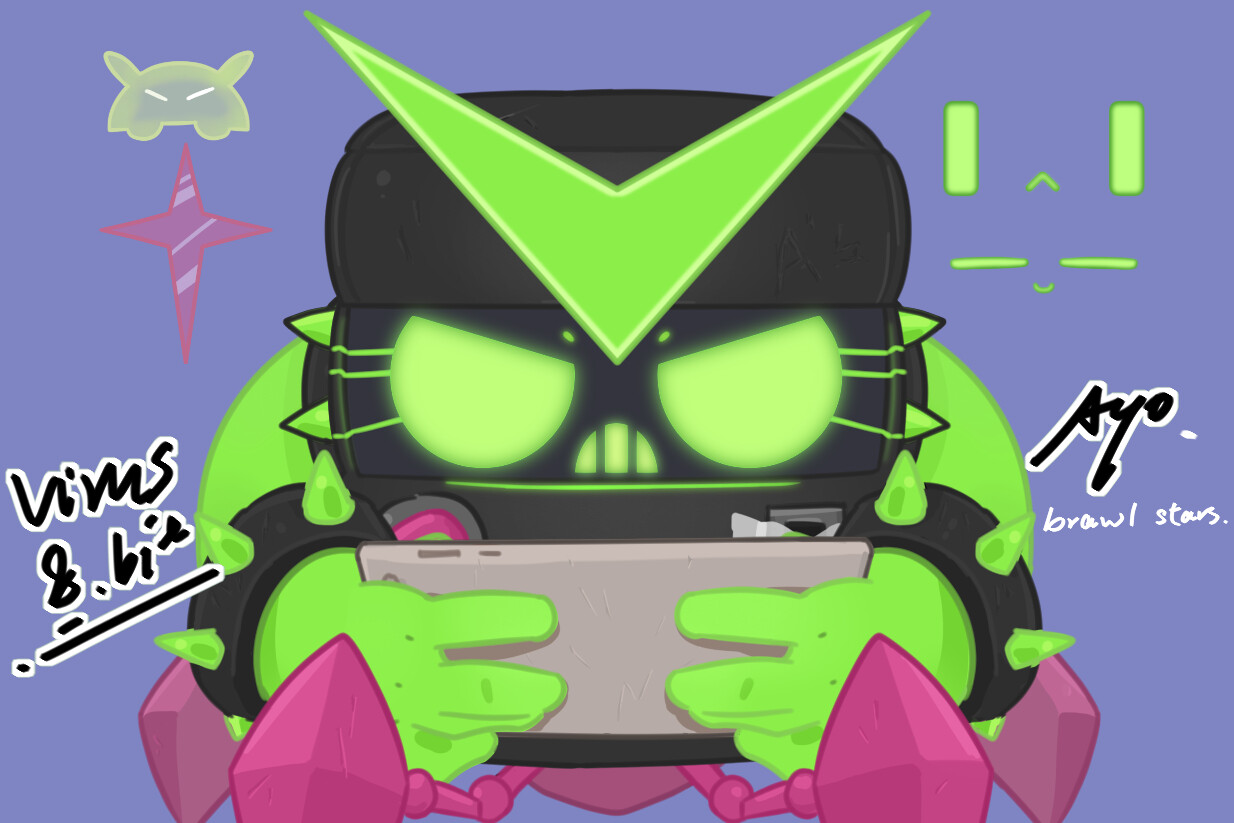 ArtStation - virus 8-bit