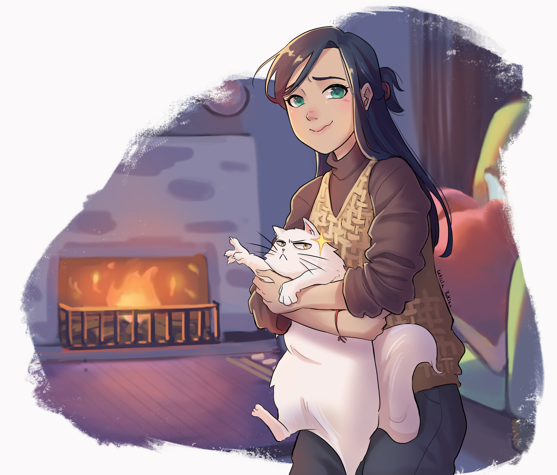 ArtStation - Angry cat