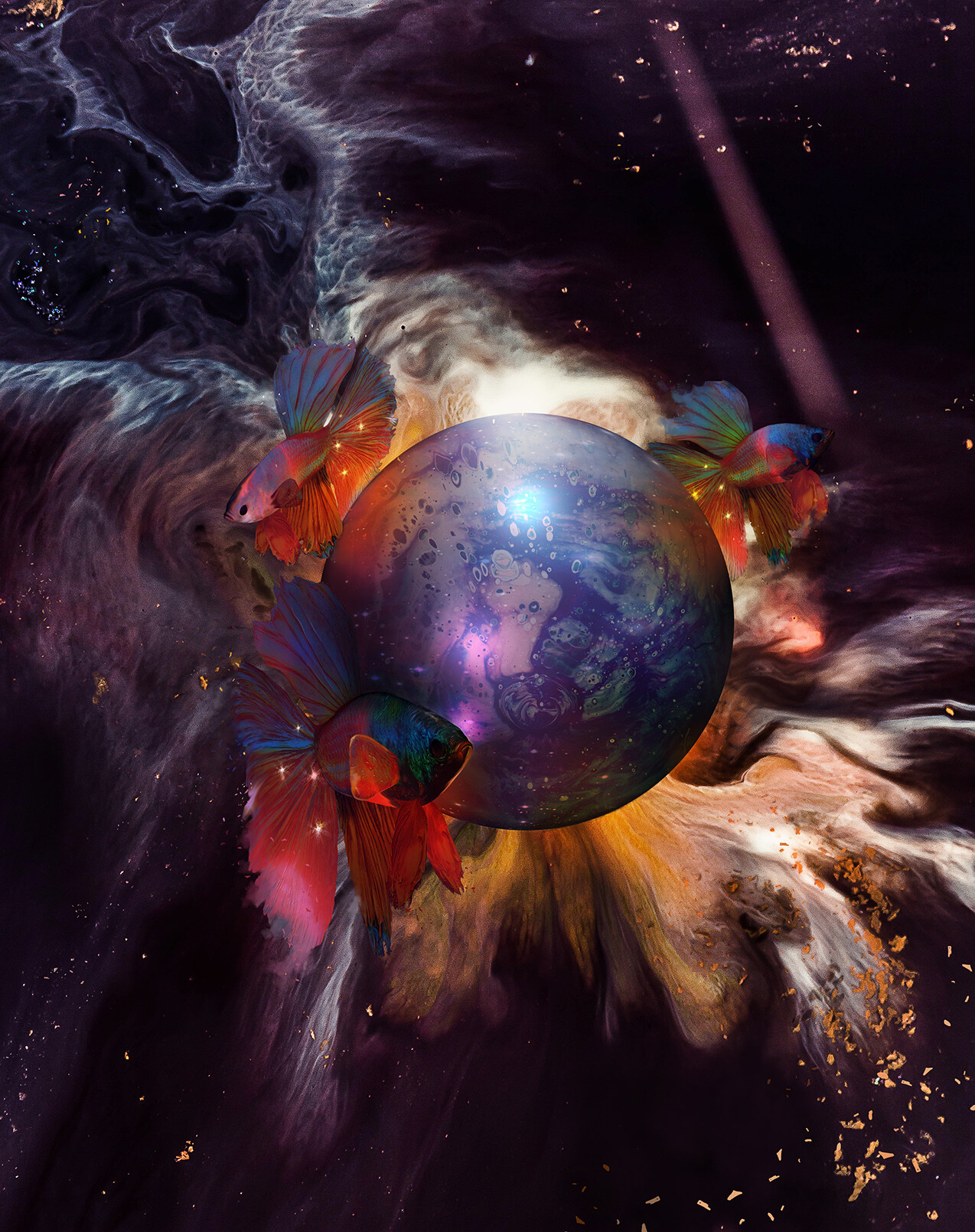 Space Fighting Fish by Pawel Kozera : r/ImaginaryWorldEaters