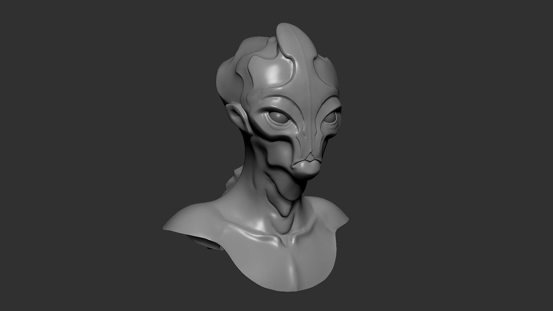 ArtStation - Creature Bust - Sculpting