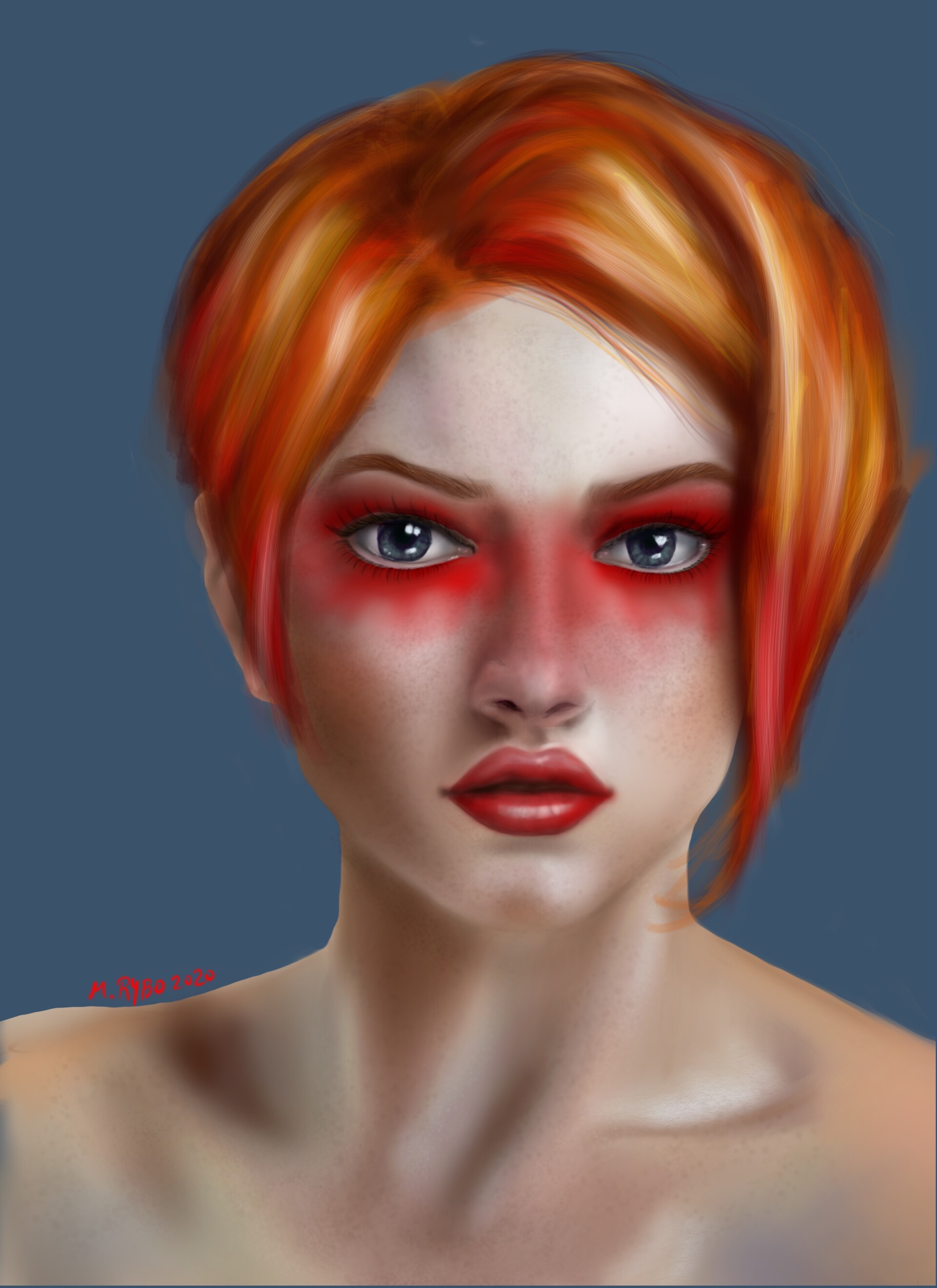 M. RYBO - Portrait woman with red hair