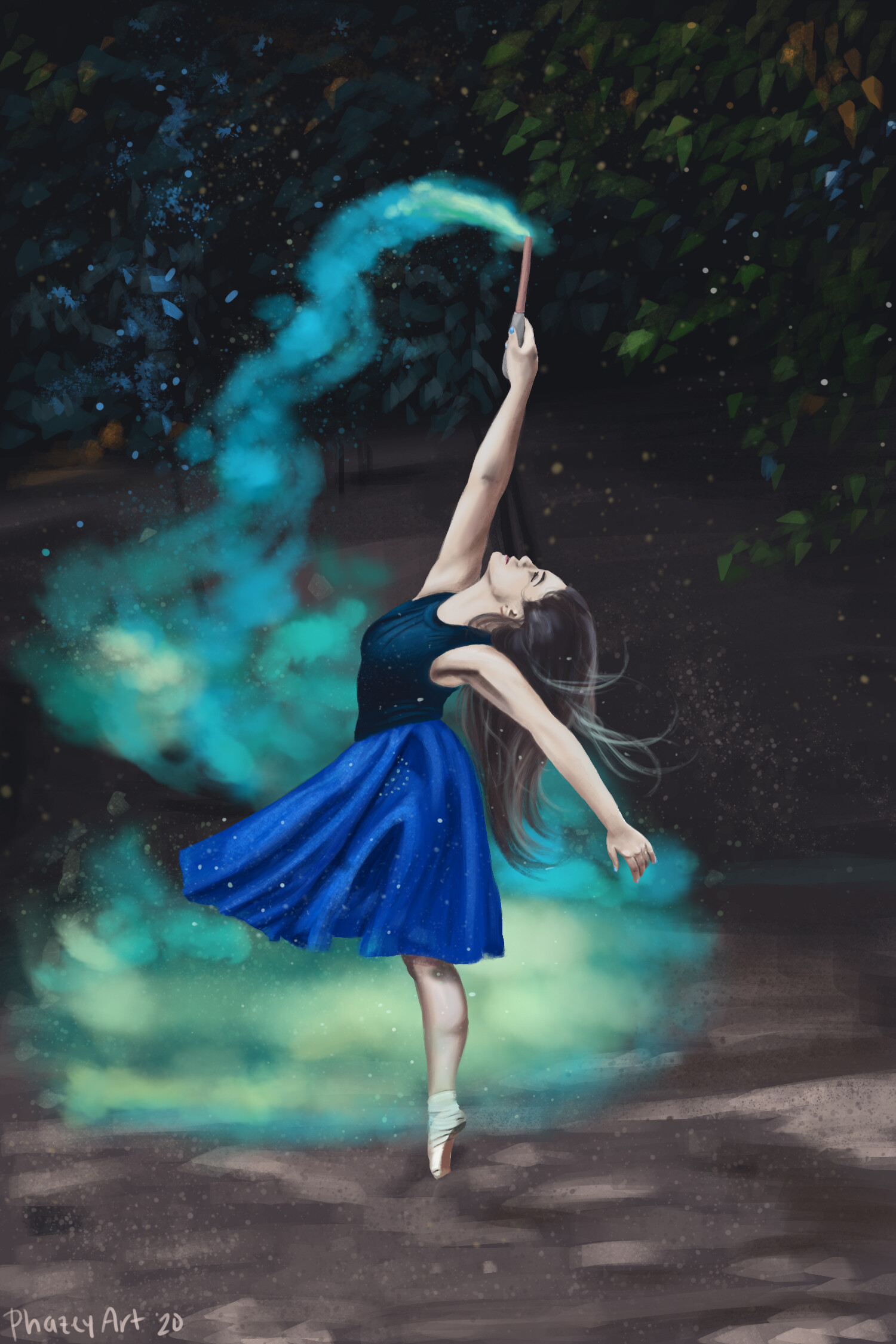 ArtStation - Girl with Flare Study