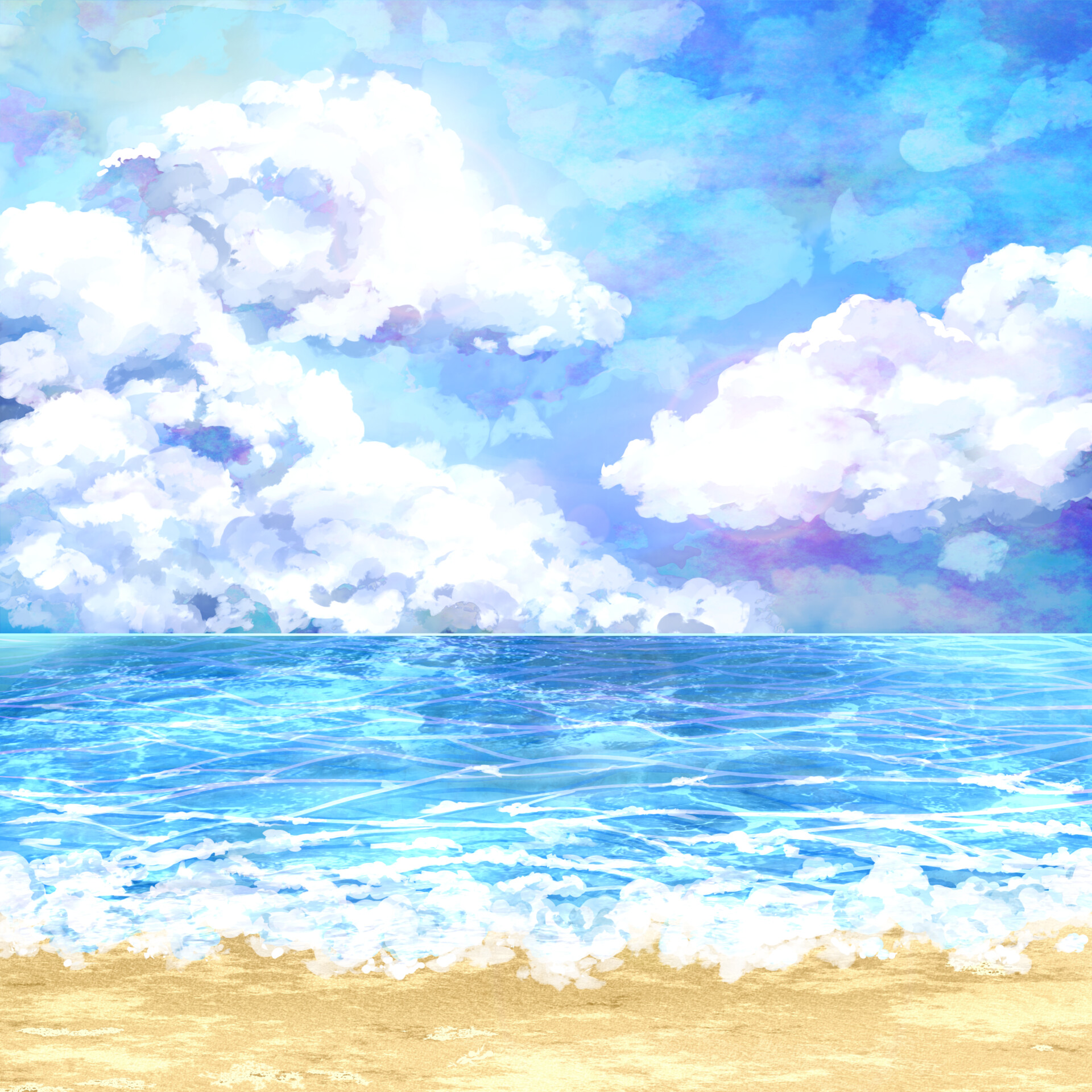 ArtStation - Sandy Clear Beach Landscape