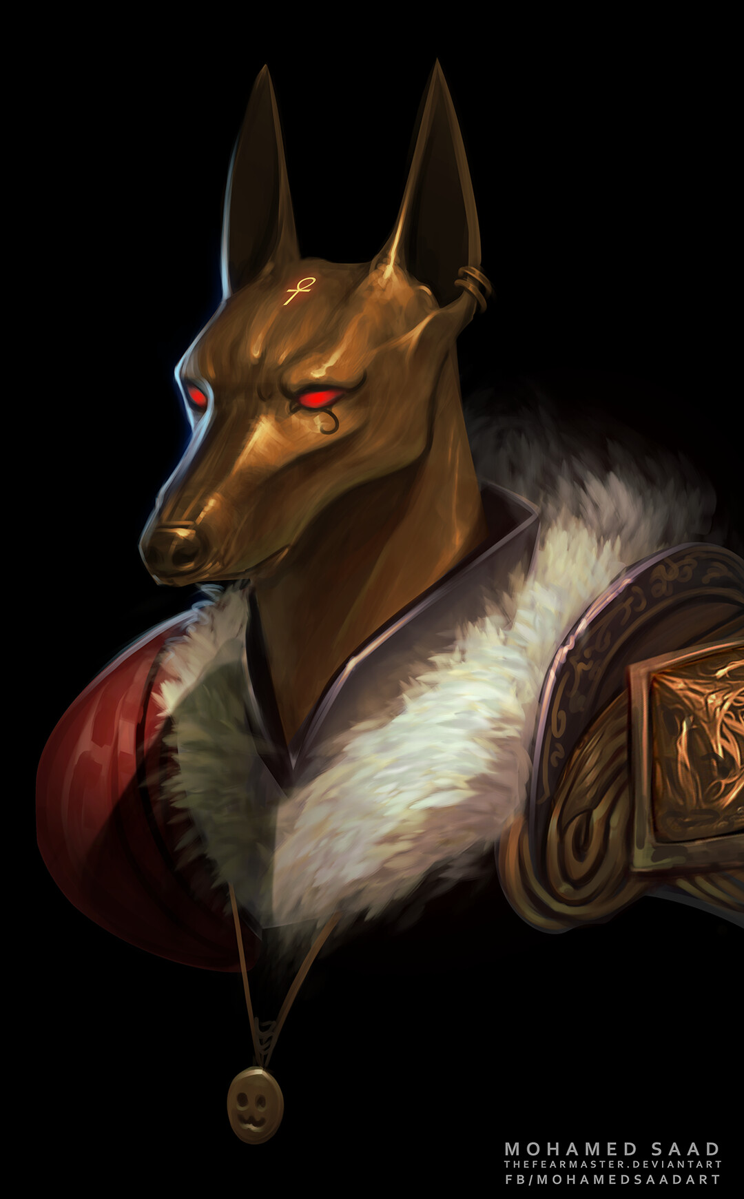 ArtStation - Golden pupper anubis