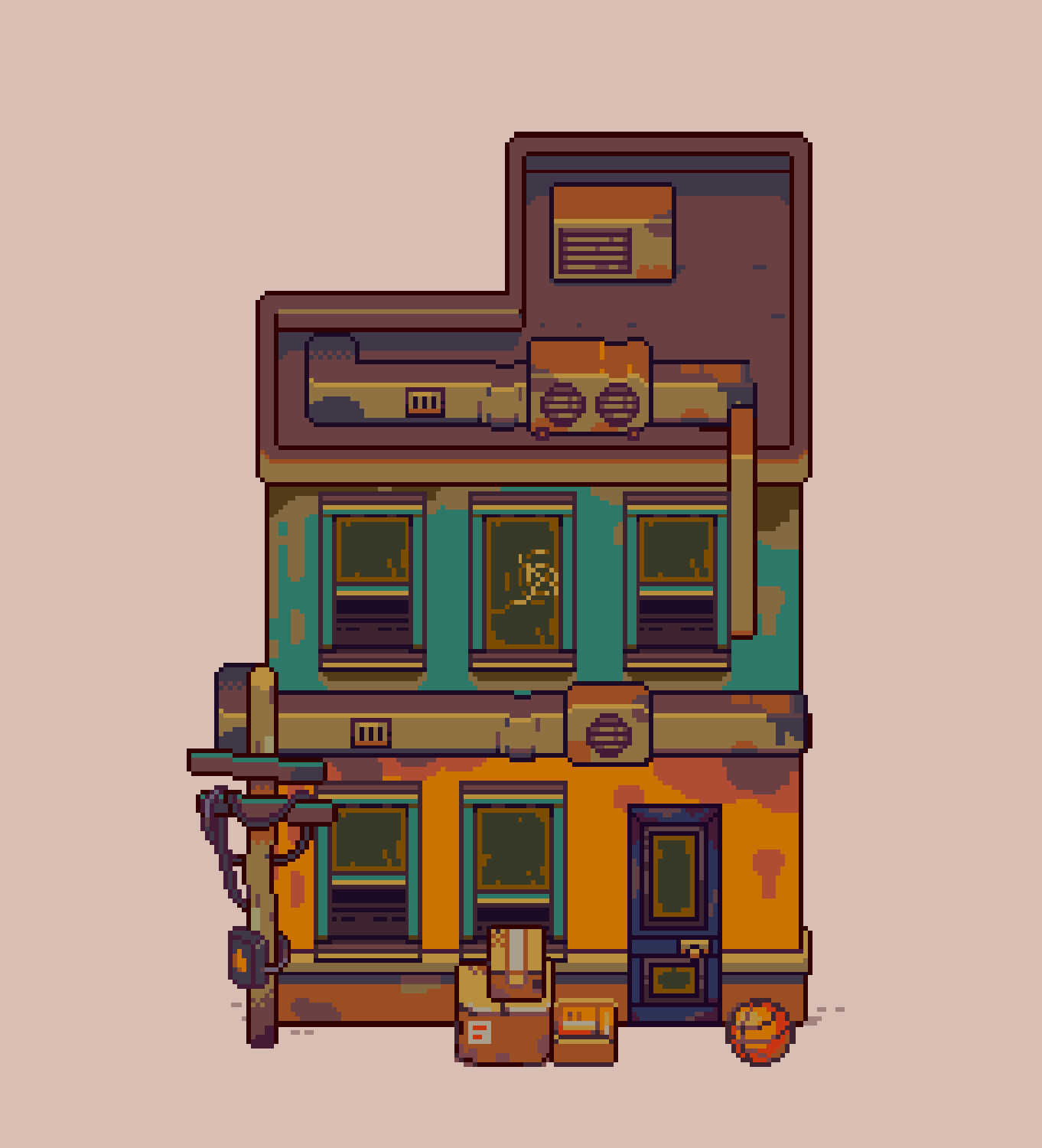 ArtStation - Pixel building