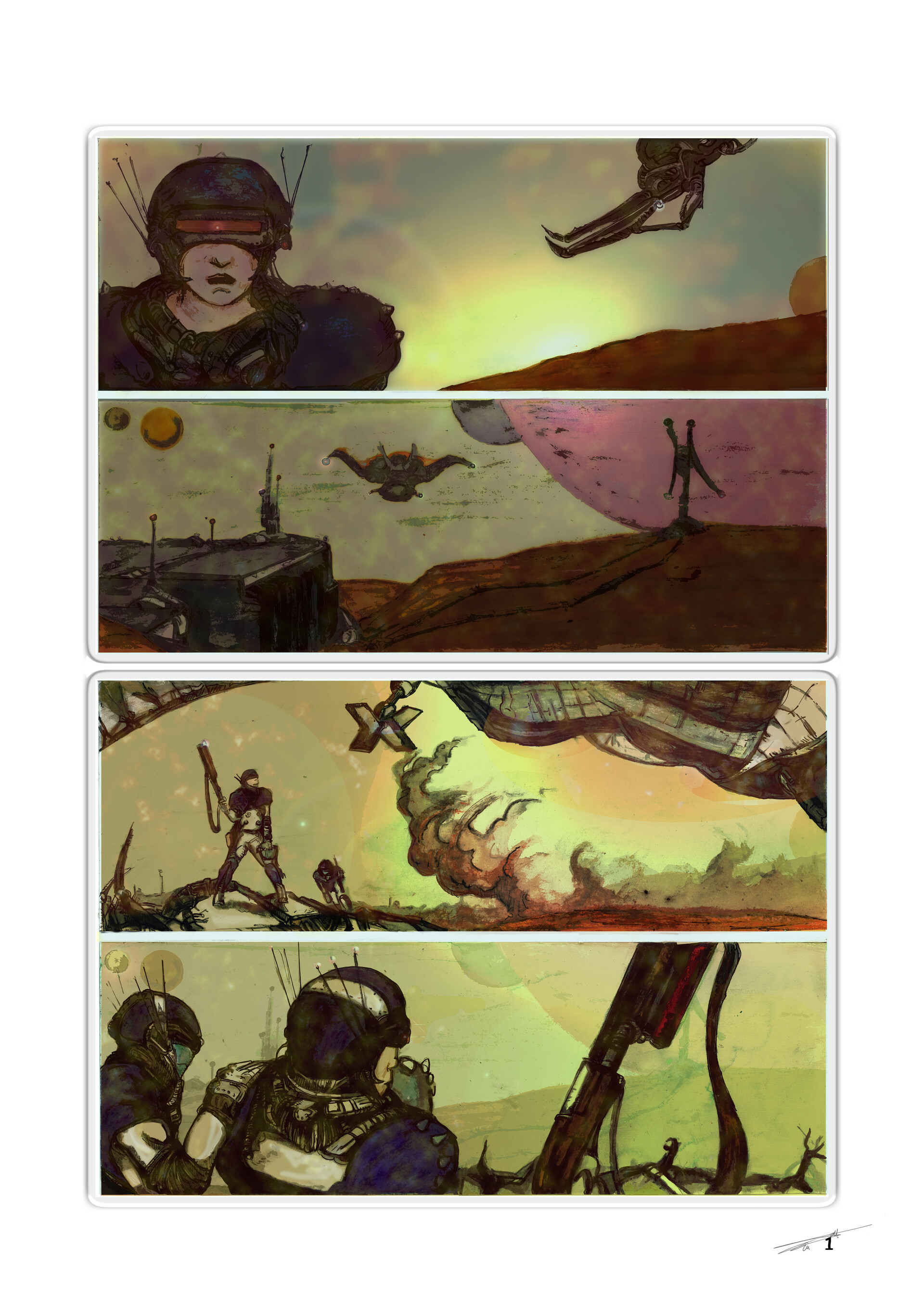 ArtStation - Blade Runner Preauel - Part 1 - Offworld Colony - Page 1 to 4