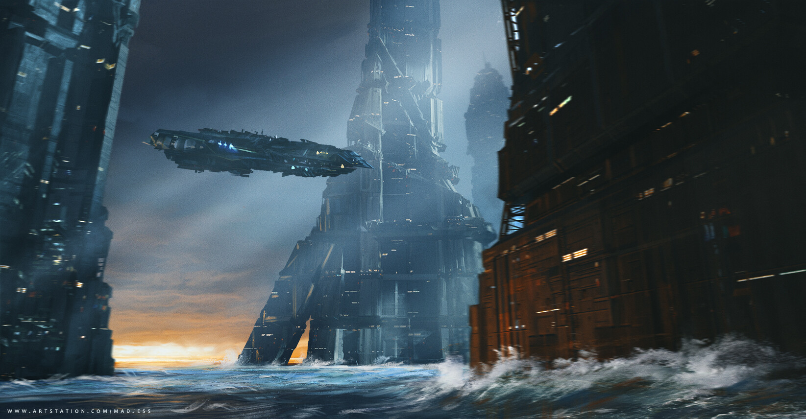 ArtStation - water city