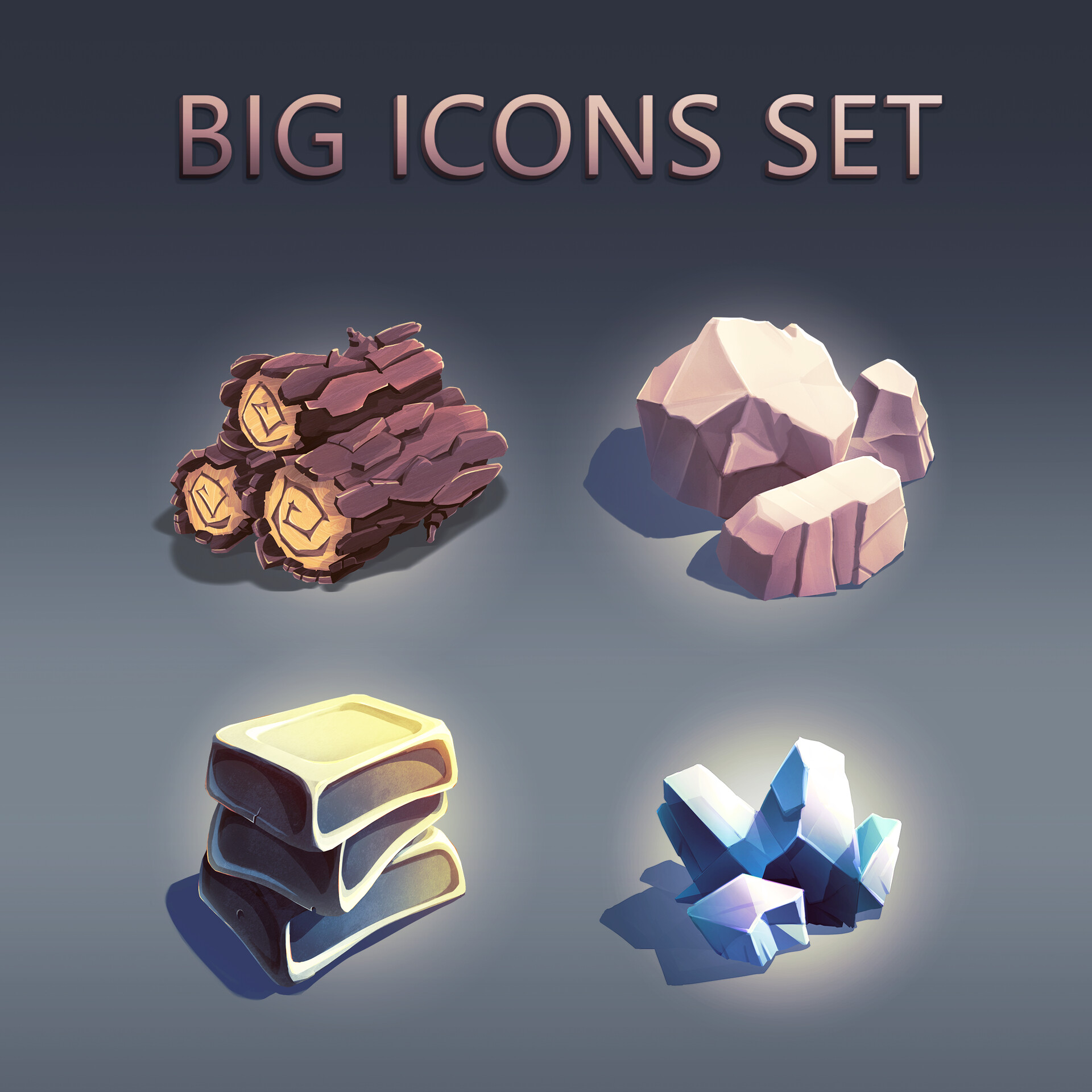 ArtStation - Large props pics of different materials