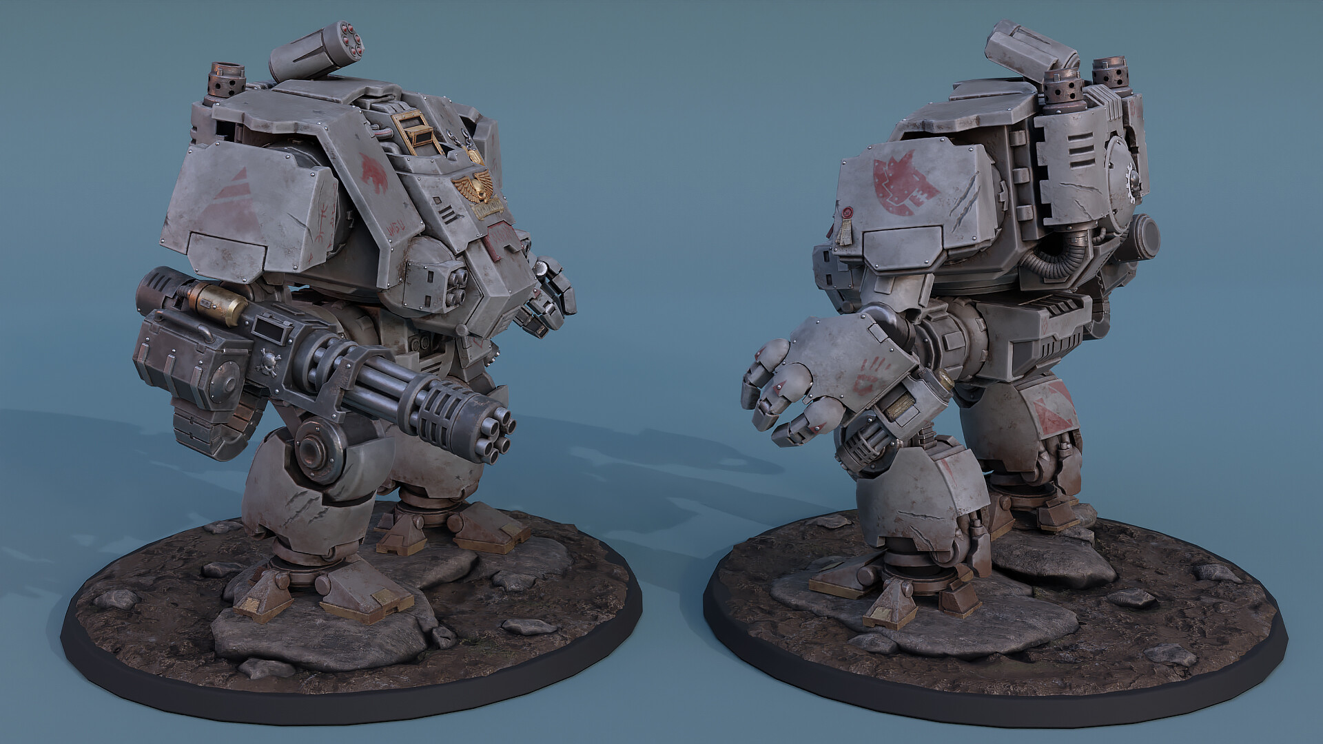 Guillaume Bolis - W40k space wolf dreadnought redemptor