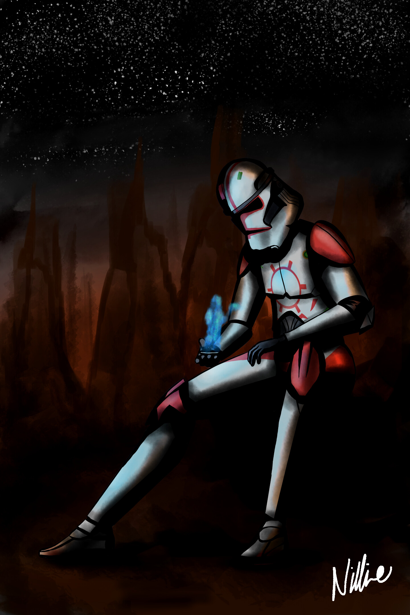 ArtStation - Clone Trooper with Hologram