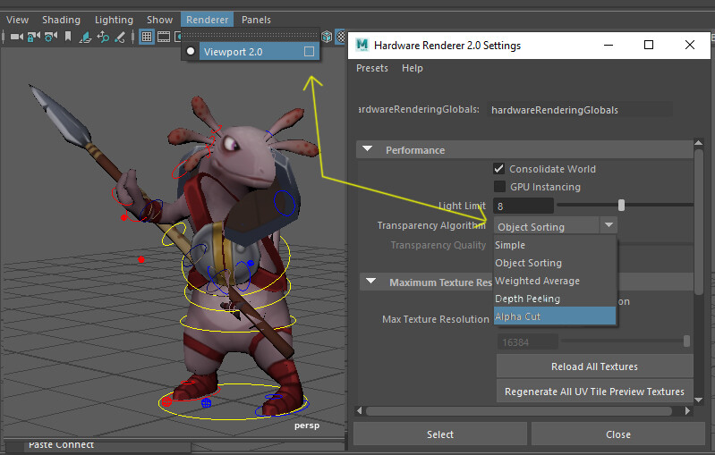 Tiffany King - Maya Viewport Sorting Fix