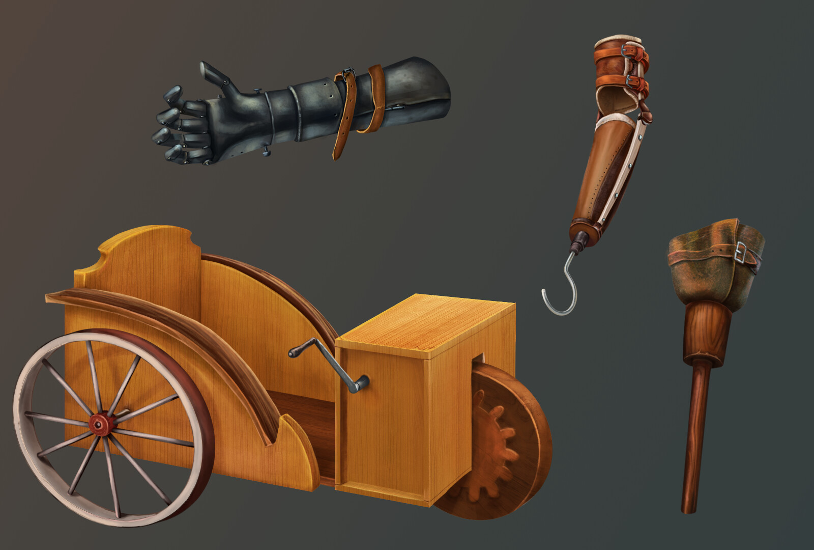 ArtStation - Commisioned items for a tabletop rpg fan-book