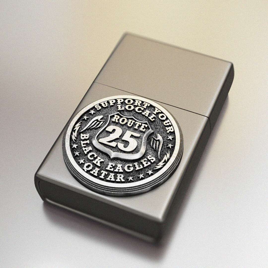 ArtStation - decorative overlay for zippo lighter