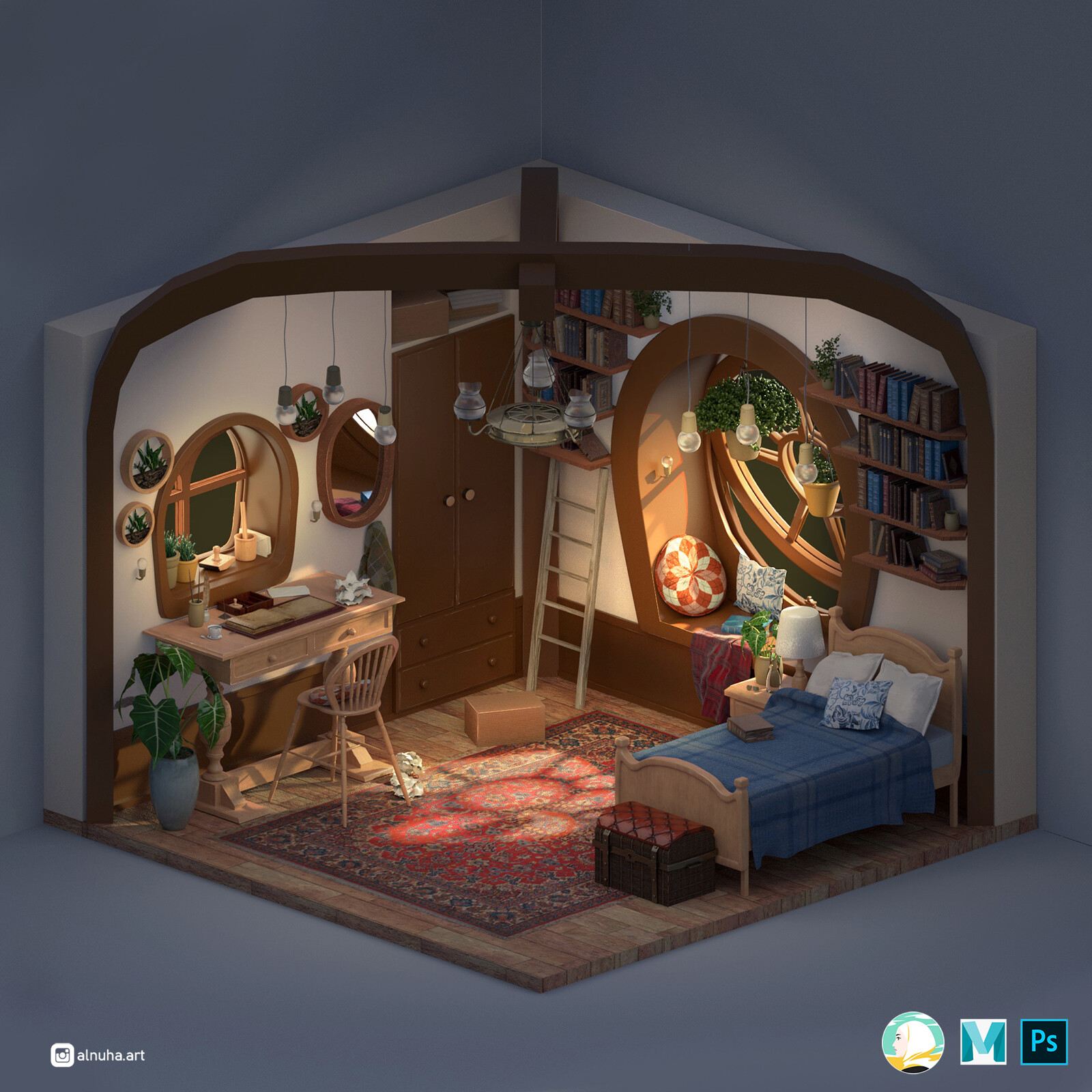 ArtStation - The hobbit room inspiration