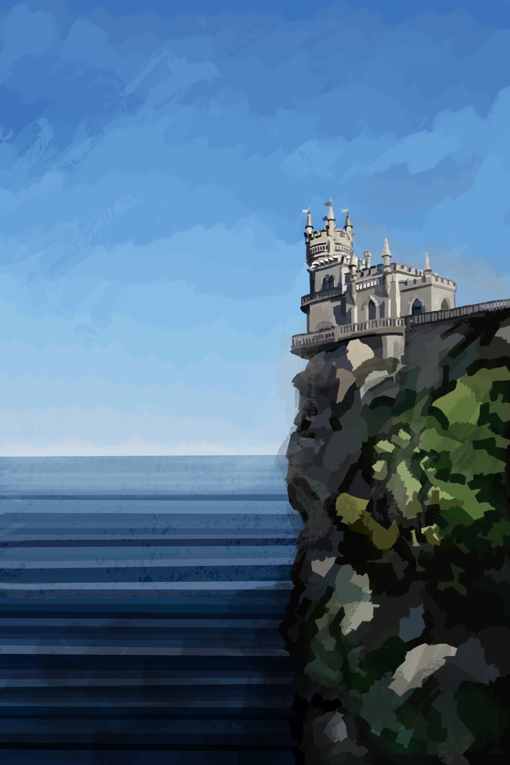 ArtStation - Sea castle