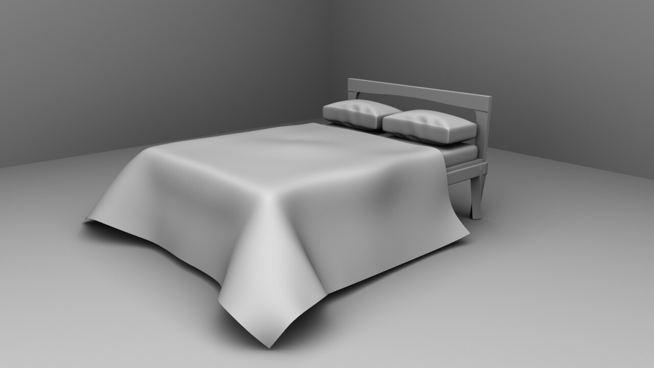 ArtStation - N-cloth bed sheets and basic modeling