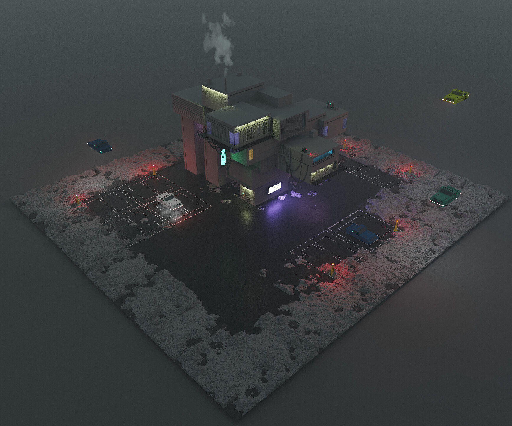 ArtStation - "stay awhile" 14 hour voxel build