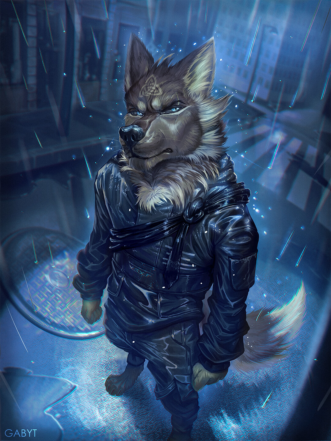 ArtStation - Walk in the rain