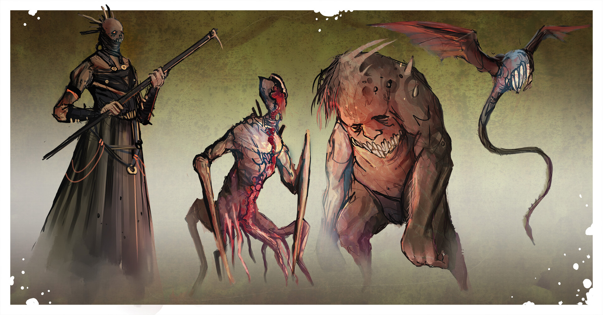 ArtStation - Horror Character Concept 03 "KULT"