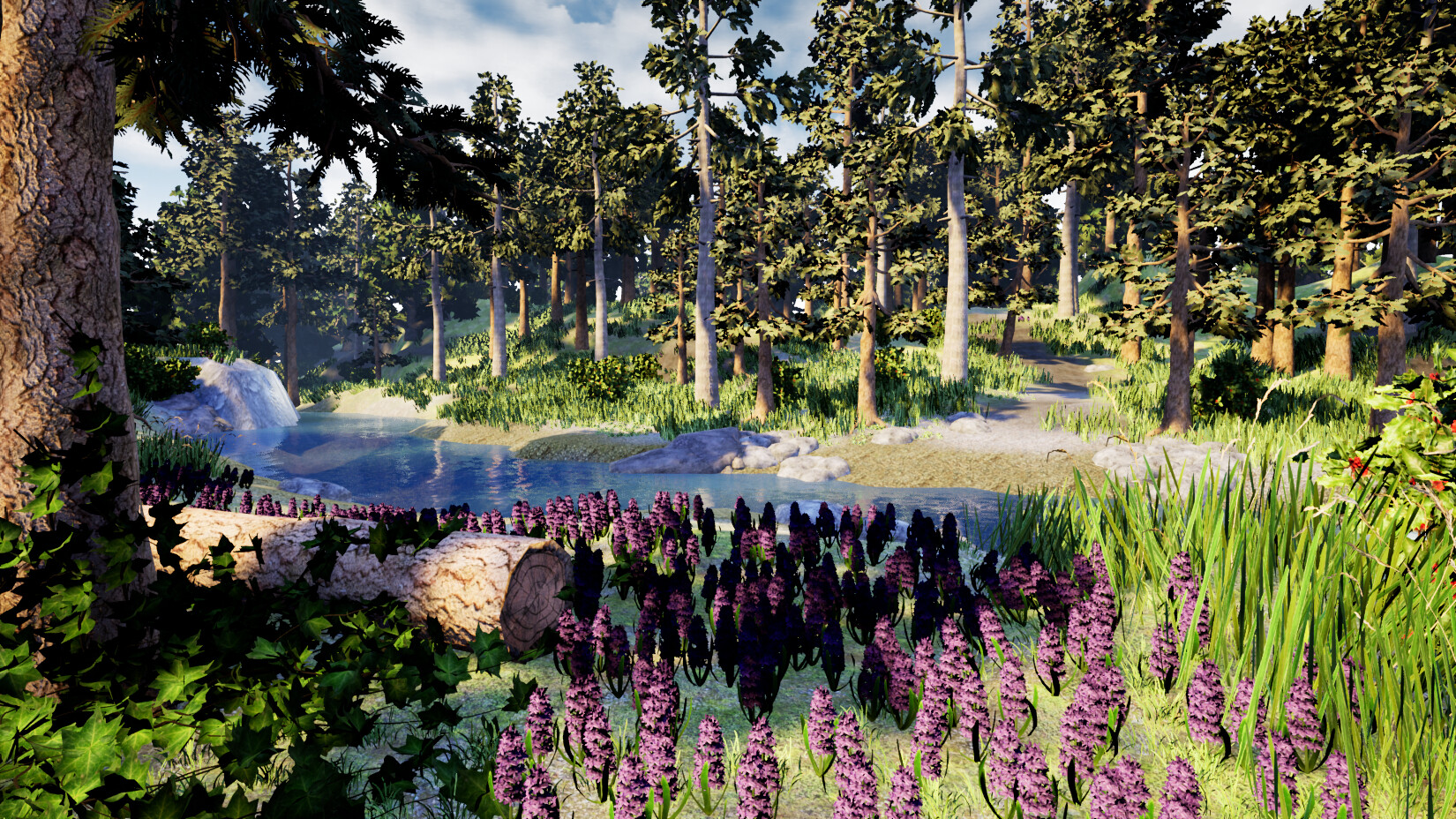 ArtStation - Riverside Flowers