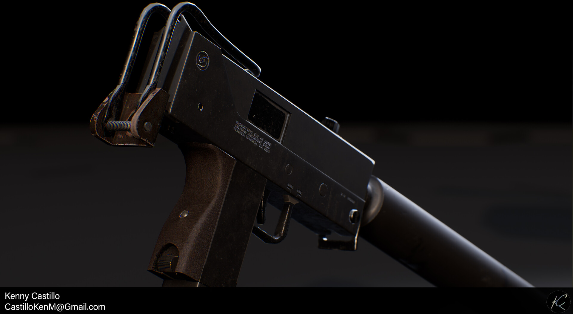 ArtStation - Worn Ingram MAC-10