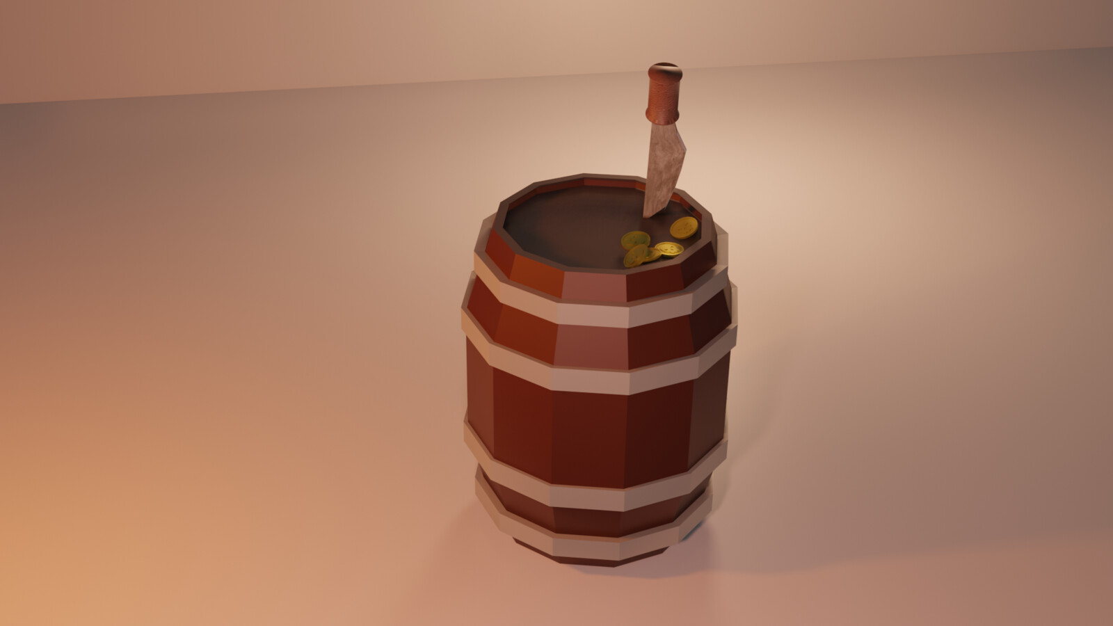 Liam McGreevy Baker - Project 1: Low Poly Props / Pirate Theme, Liam ...