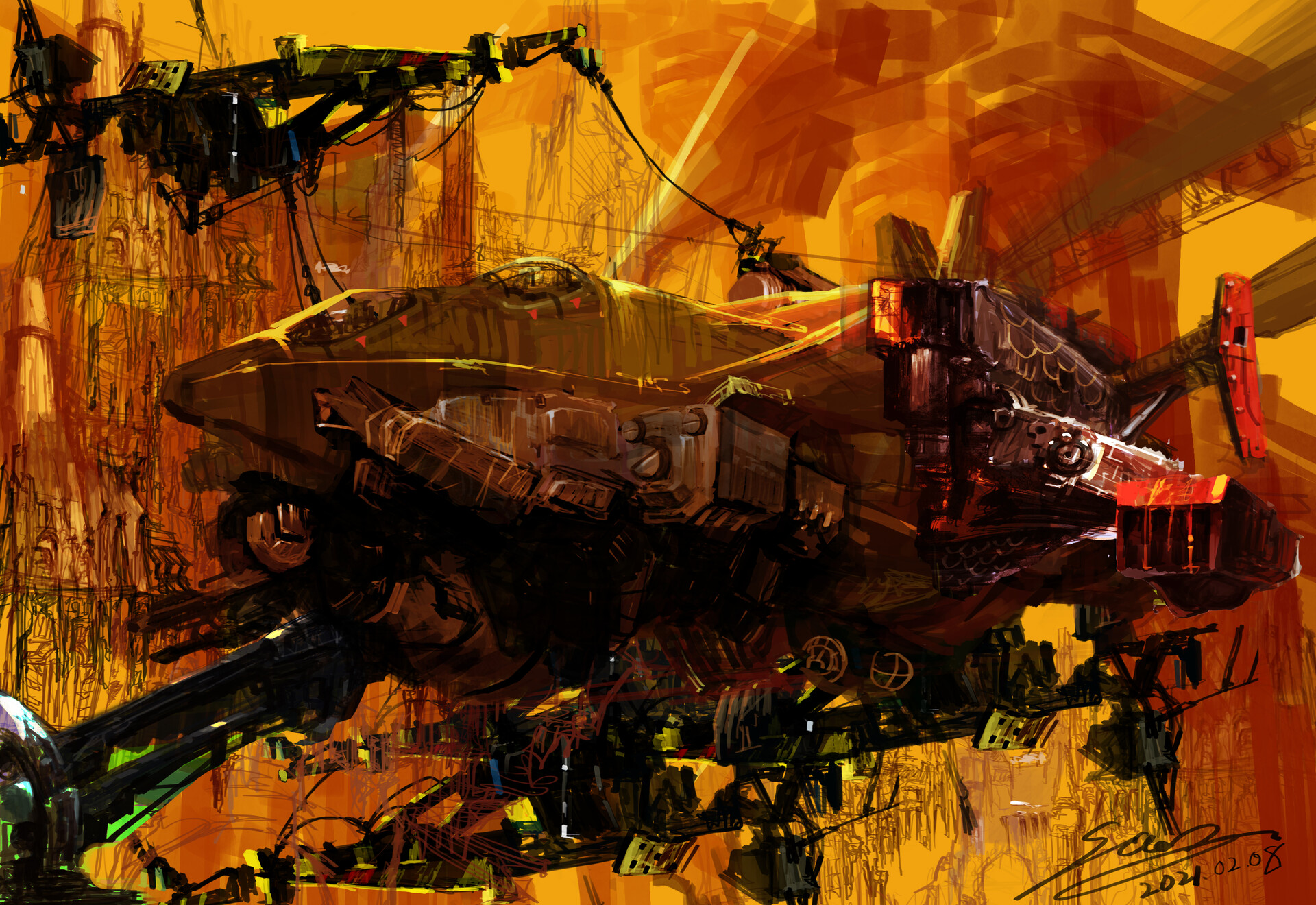 ArtStation - Space Air Base ..20210208.