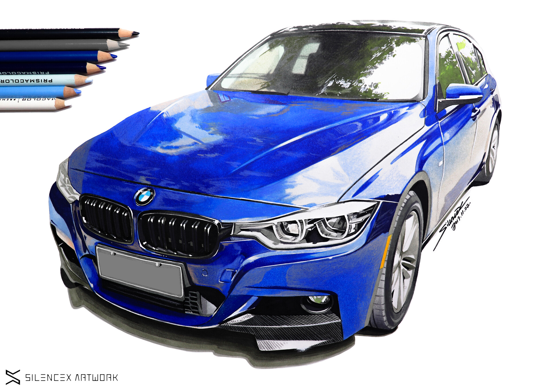 ArtStation - Handdrawing 丨BMW 325i