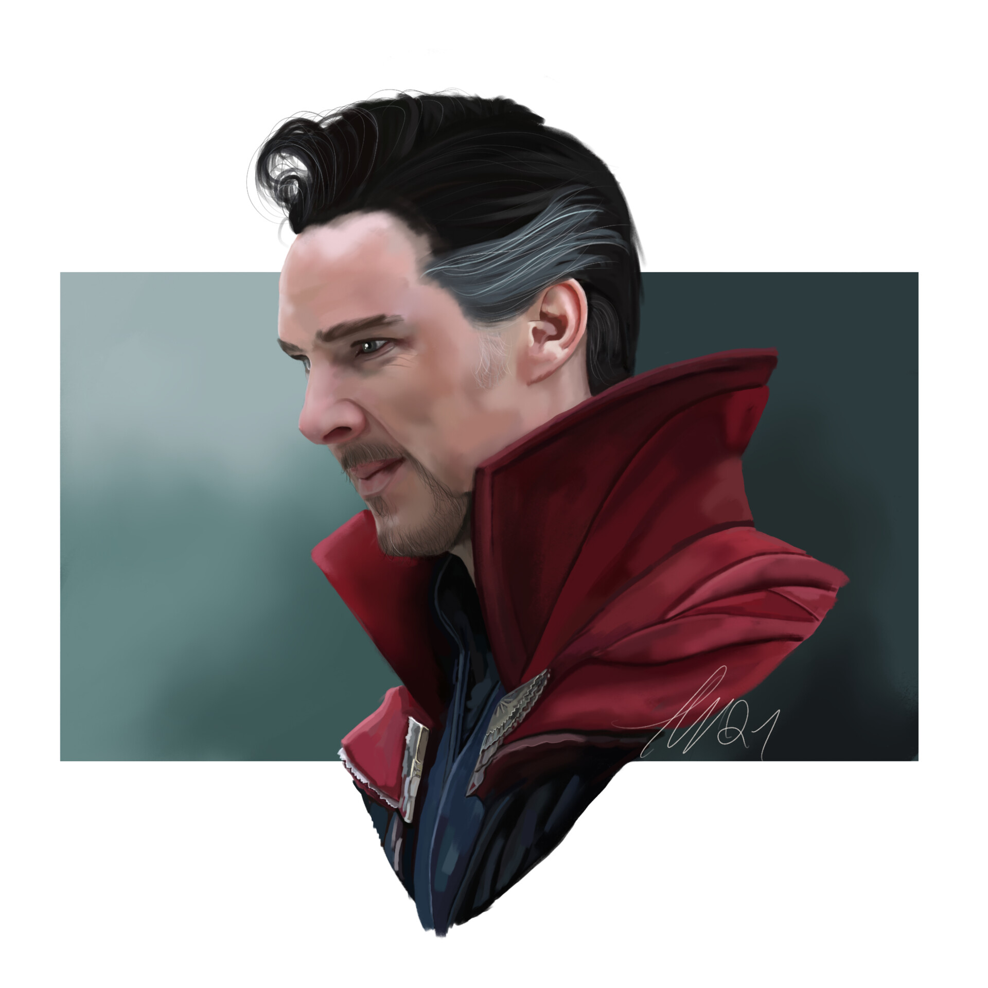 ArtStation - 28 Portrait Challenge 2021 - Day 5 (Dr. Stephen Strange ...