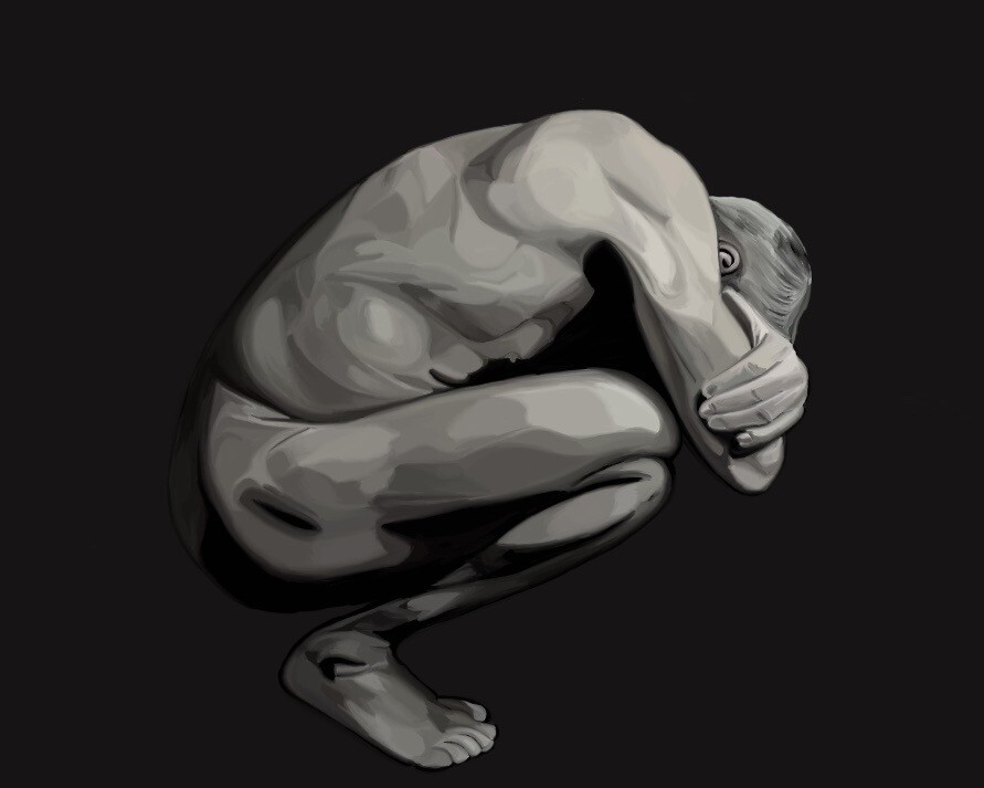 ArtStation - Digital Male Anatomy Drawing