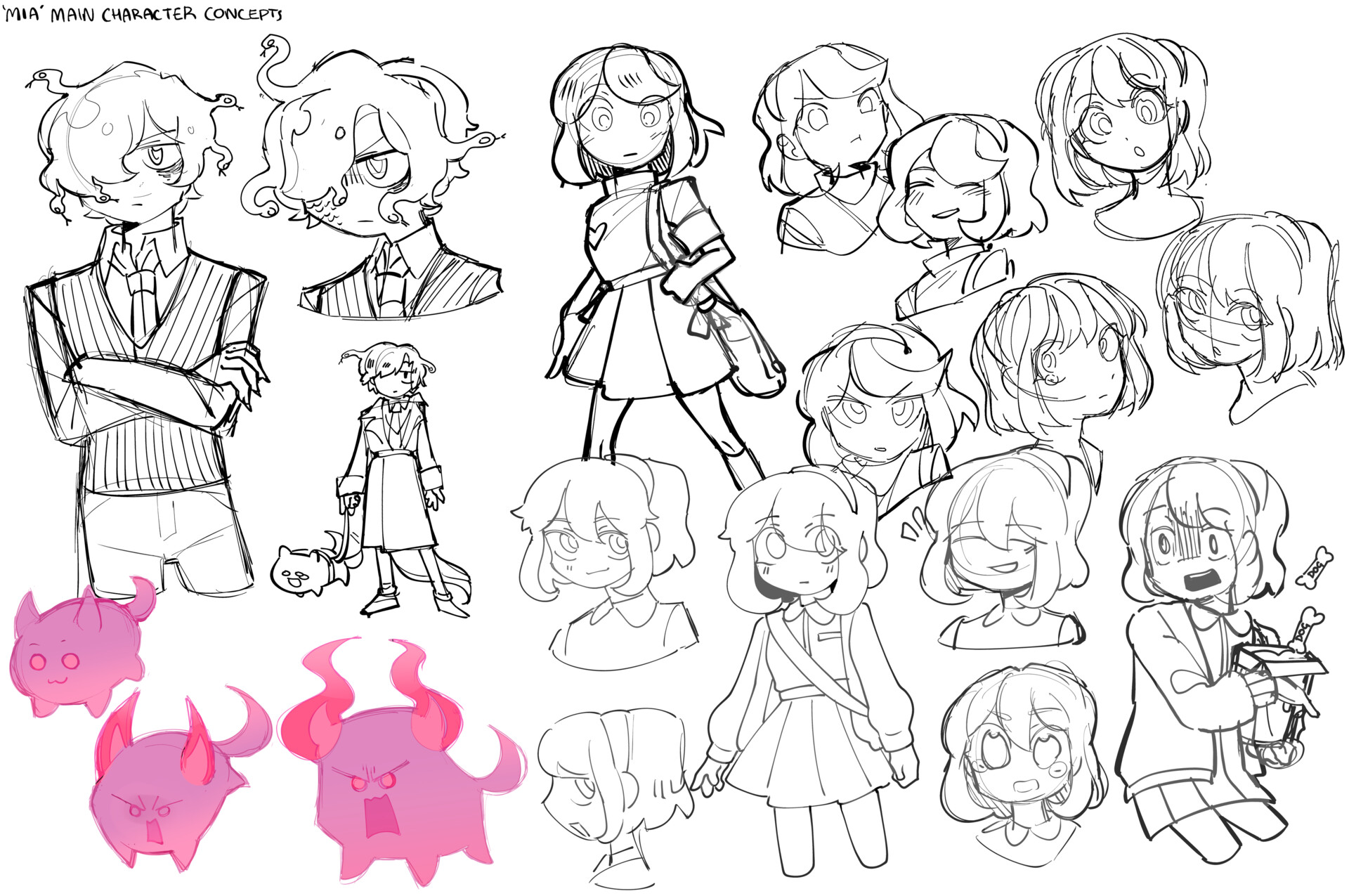 ArtStation - 'Mia' Sketch Compilation