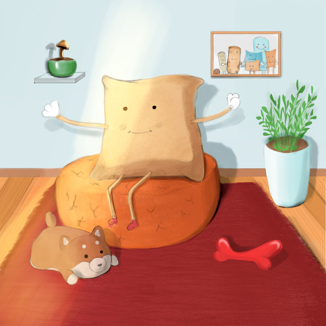 ArtStation - pillow man colored