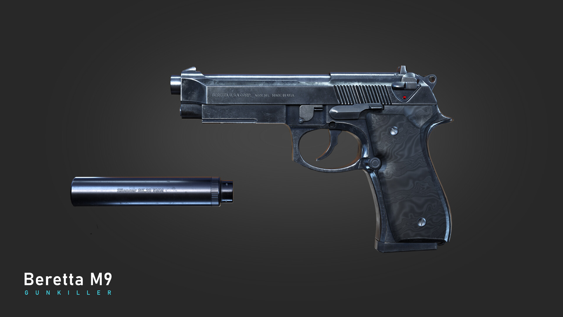 Beretta 9mm Silenced