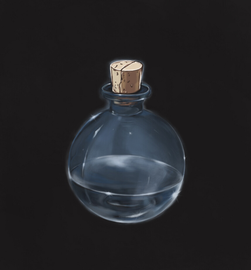 ArtStation - water bottle game icon